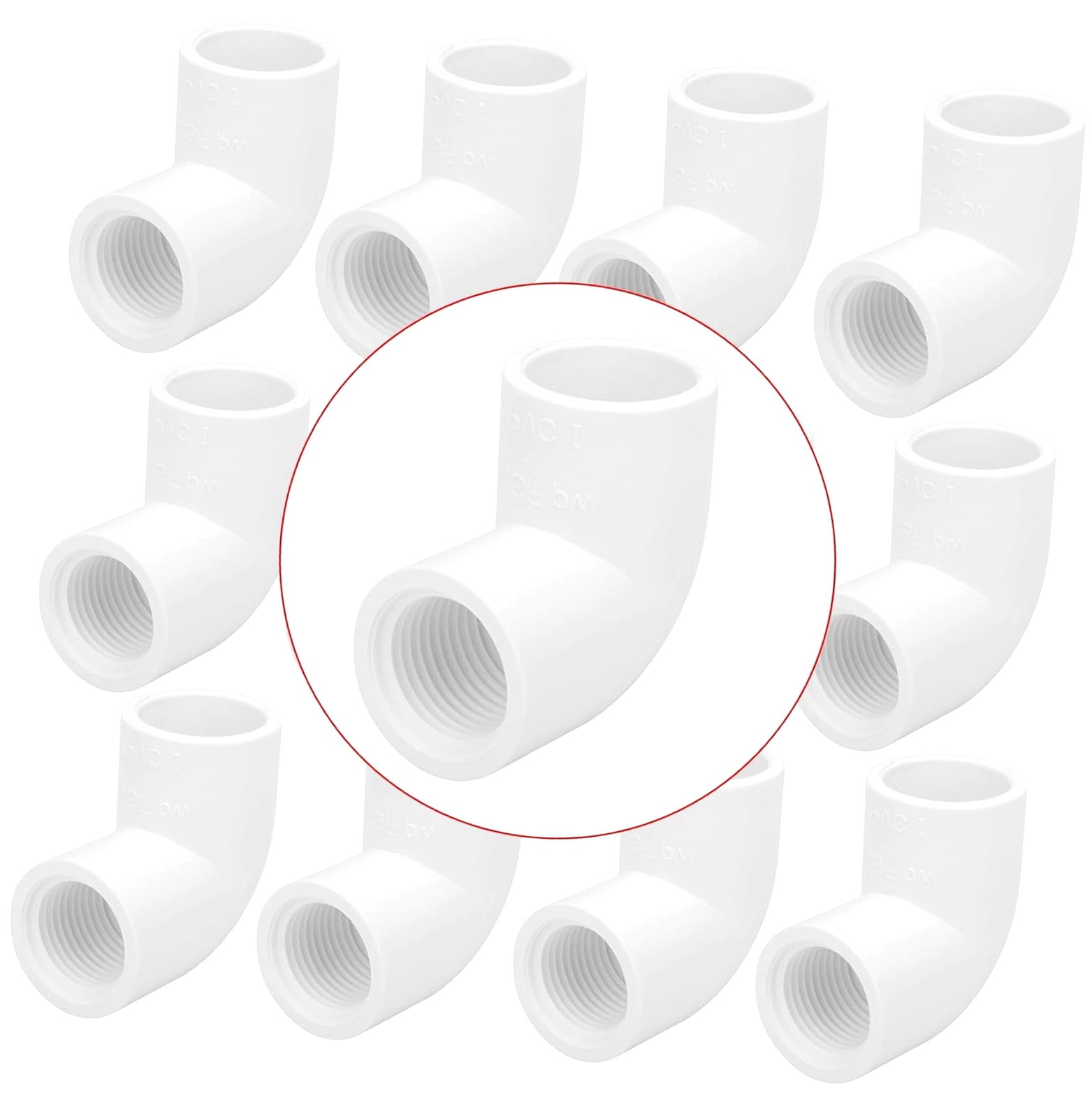 hgudesign 12Pack 1/2" Female Thread 90 Degree Elbow Pipe (Female Pipe ...