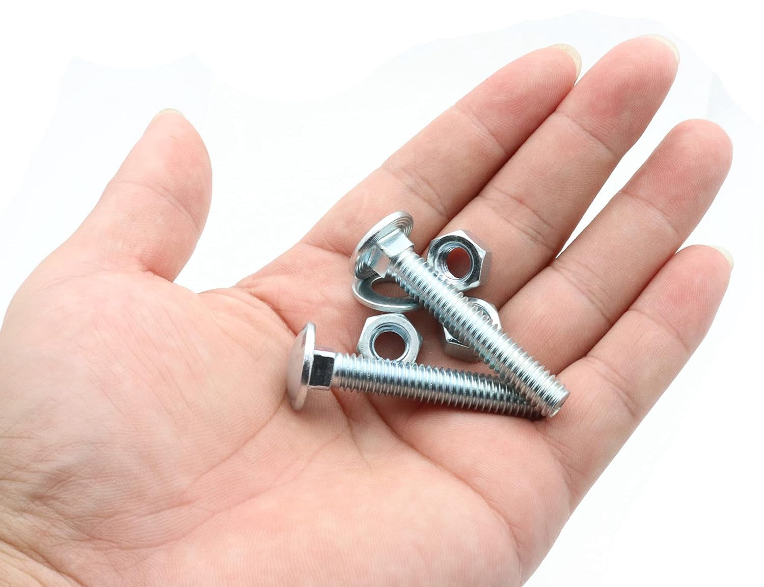 hgudesign 15 Sets Carriage Bolts Screws Assortment Kit, 1/4-20 x 1 ...