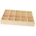 hgudesign 1pc 20 Compartment Wooden Storage Box Stable Practical ...