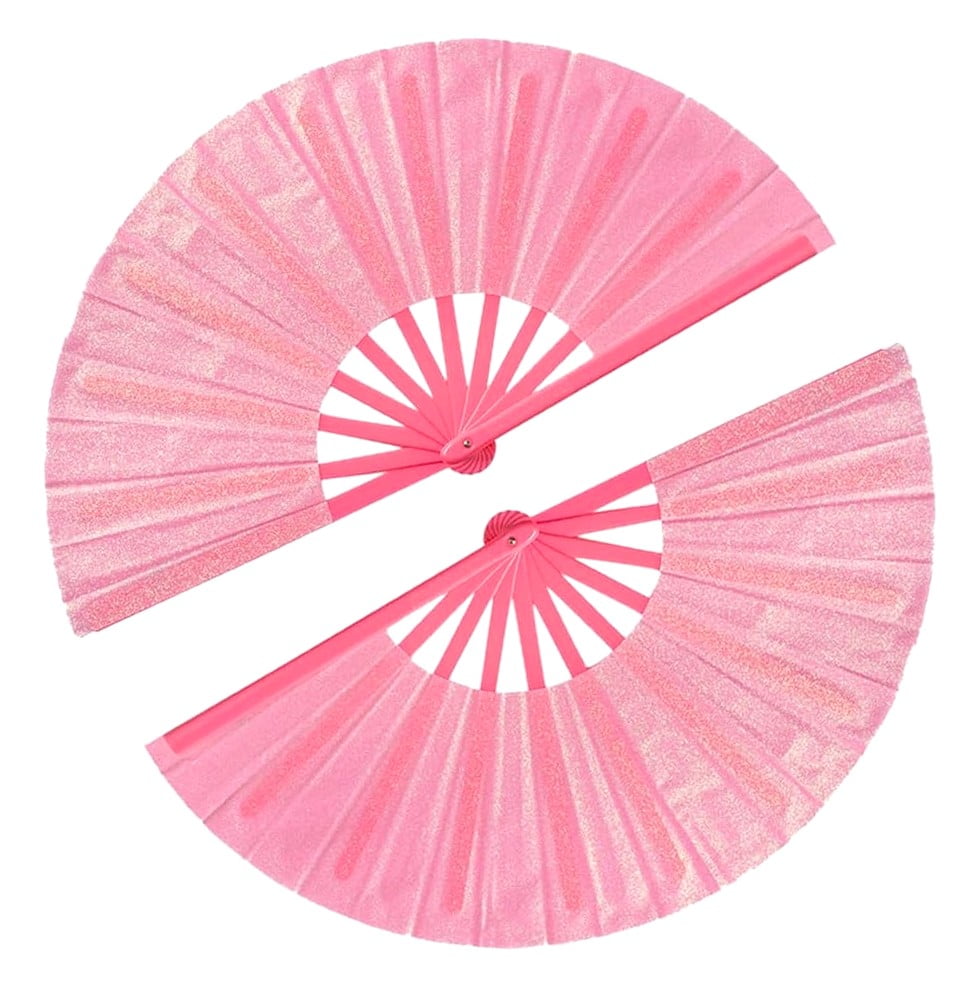 hgudesign 2 Pack Large Folding Hand Fans Handheld Fan for Party ...