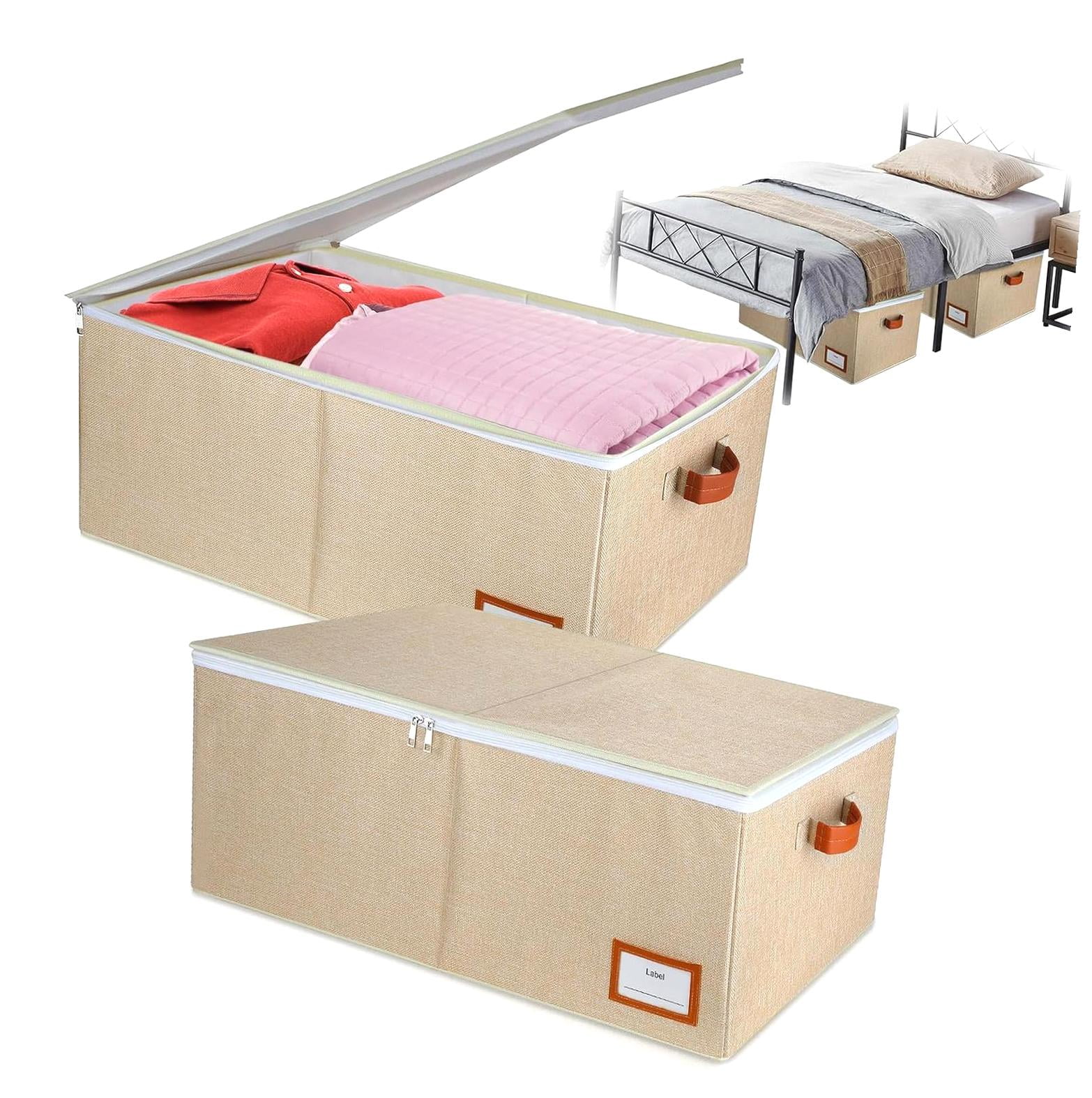 hgudesign 2 Pack Large Underbed Storage Container,11"Tall Underbed ...