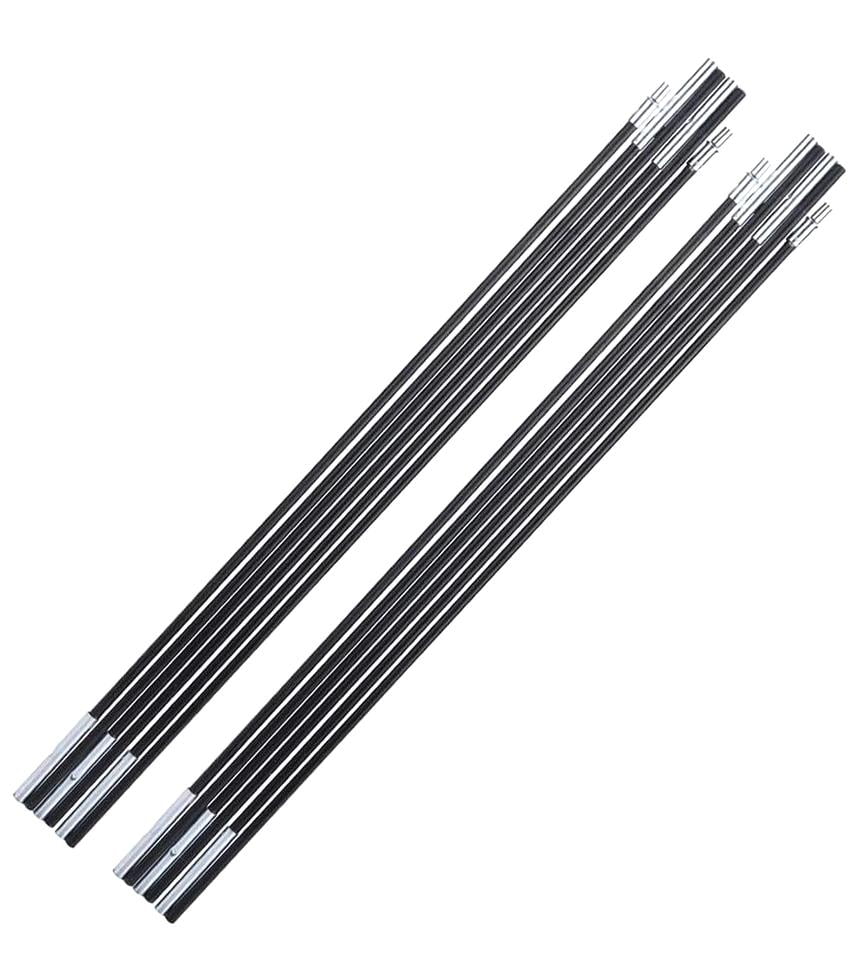 hgudesign 2 Pcs Cam Tent Poles Fiberglass Tent Tarp Rods Tent Pole Bars ...