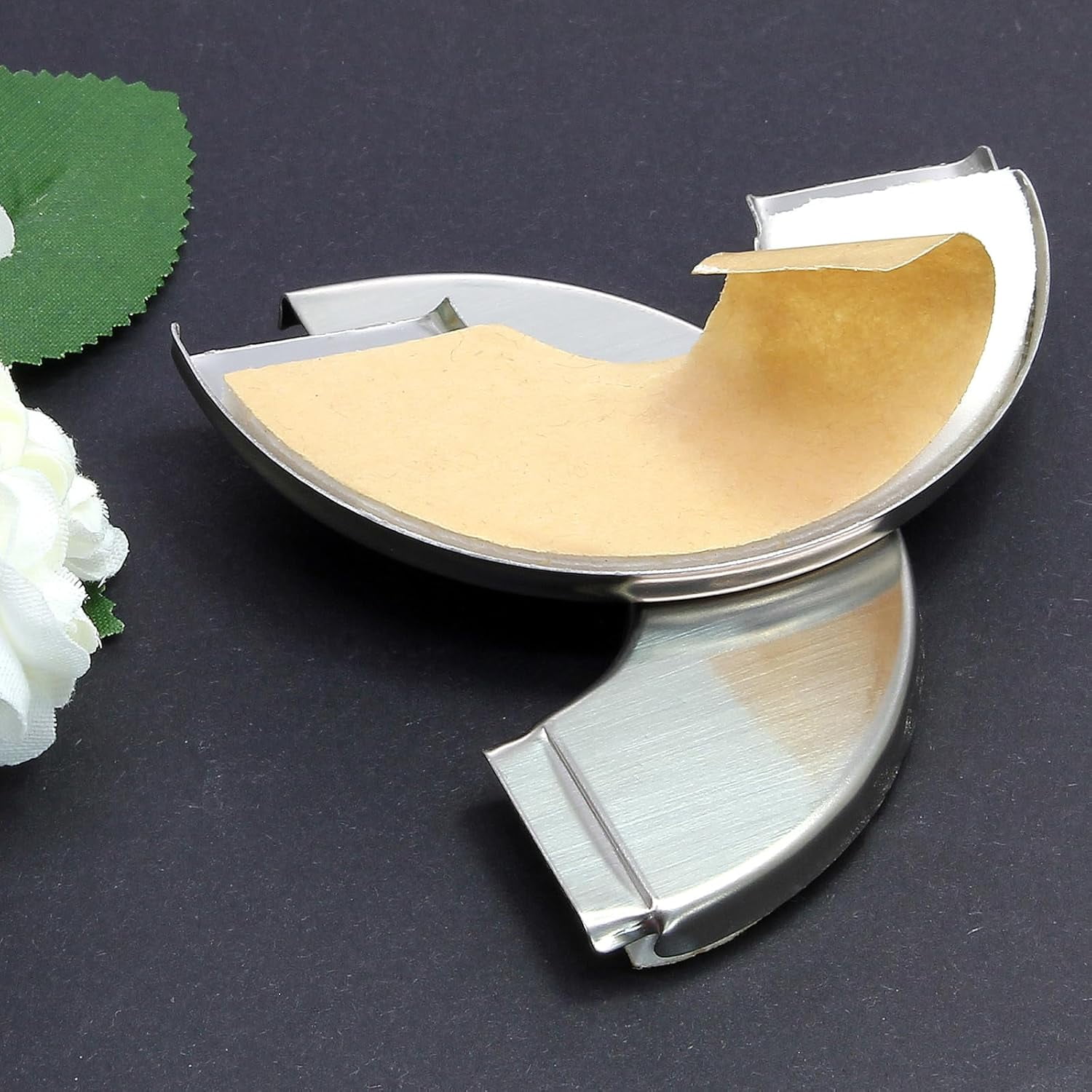 hgudesign 2 Pcs Round Wall Split Flange, 304 Steel Self-Adhesive Wall ...