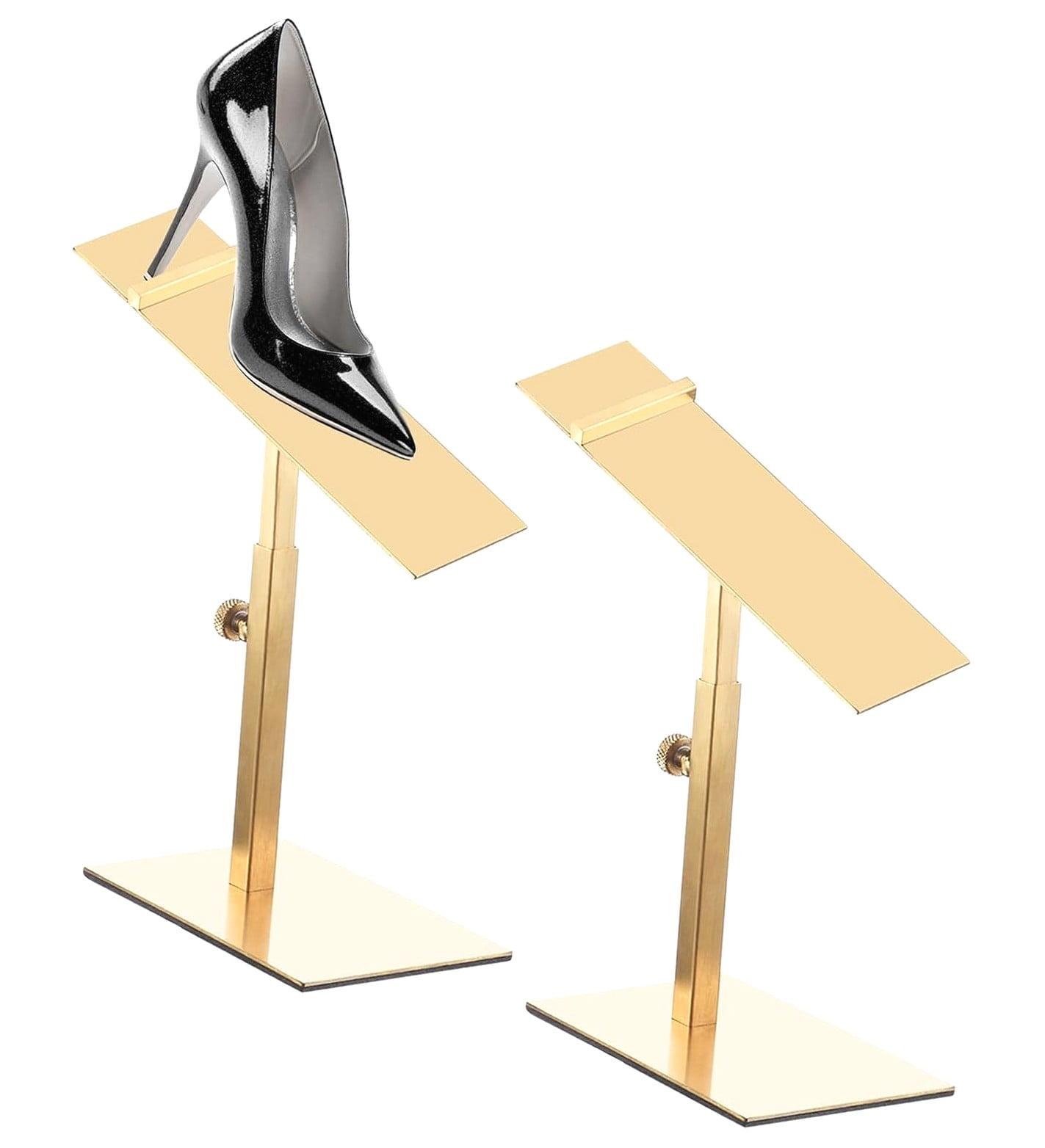 hgudesign 2-Piece Set - Metal Shoe Display Holder, 135-210mm Tall Steel ...