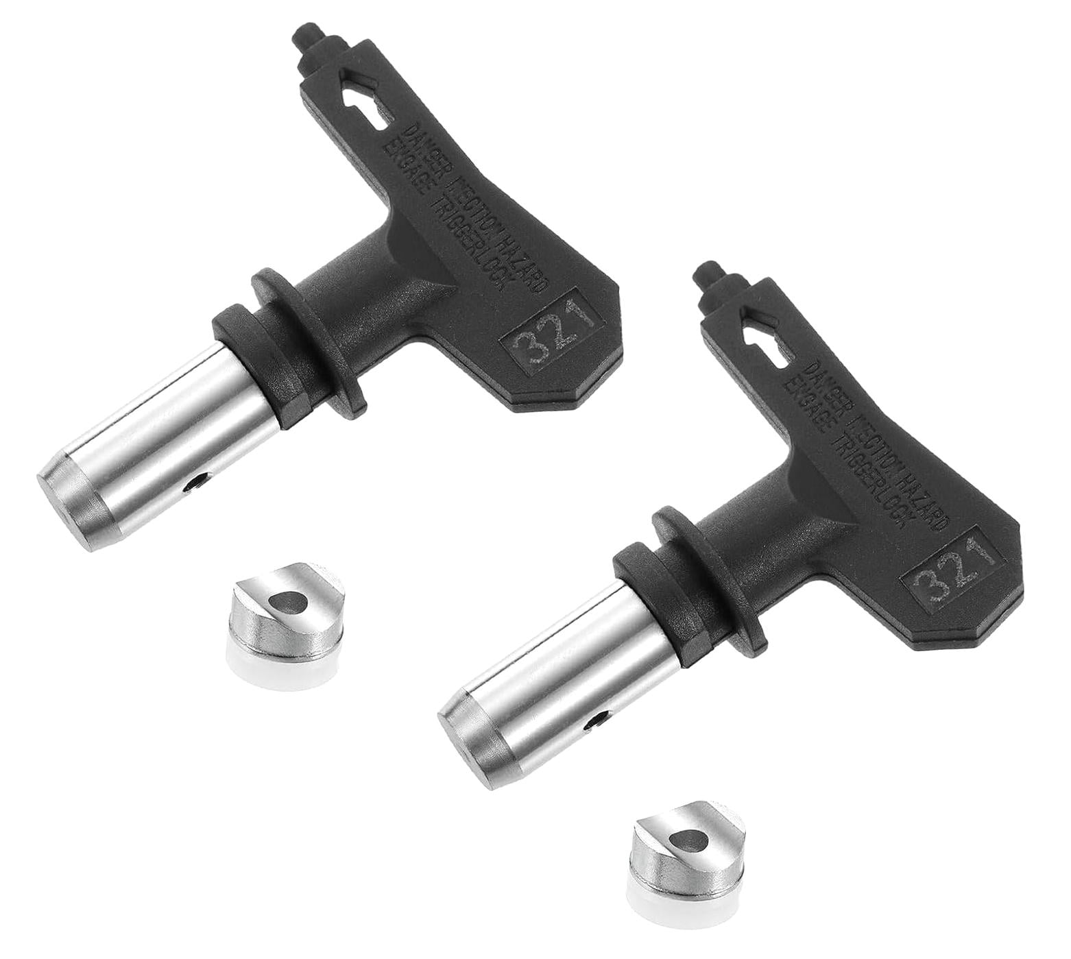 hgudesign 2 Pieces Reversible Spray Nozzles for Airless Sprayer 321 ...