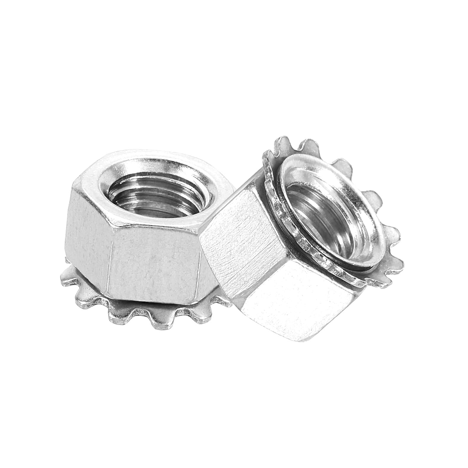hgudesign 20Pcs 3/8"-16 K-Lock Nut with External Tooth Washer, 304 ...