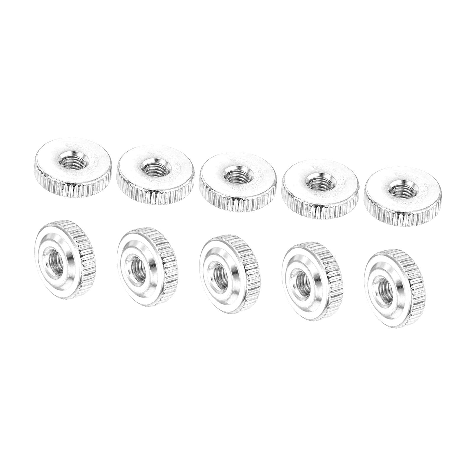 hgudesign 20Pcs M5 Knurled Thumb Screws, Carbon Steel Round Knurled ...