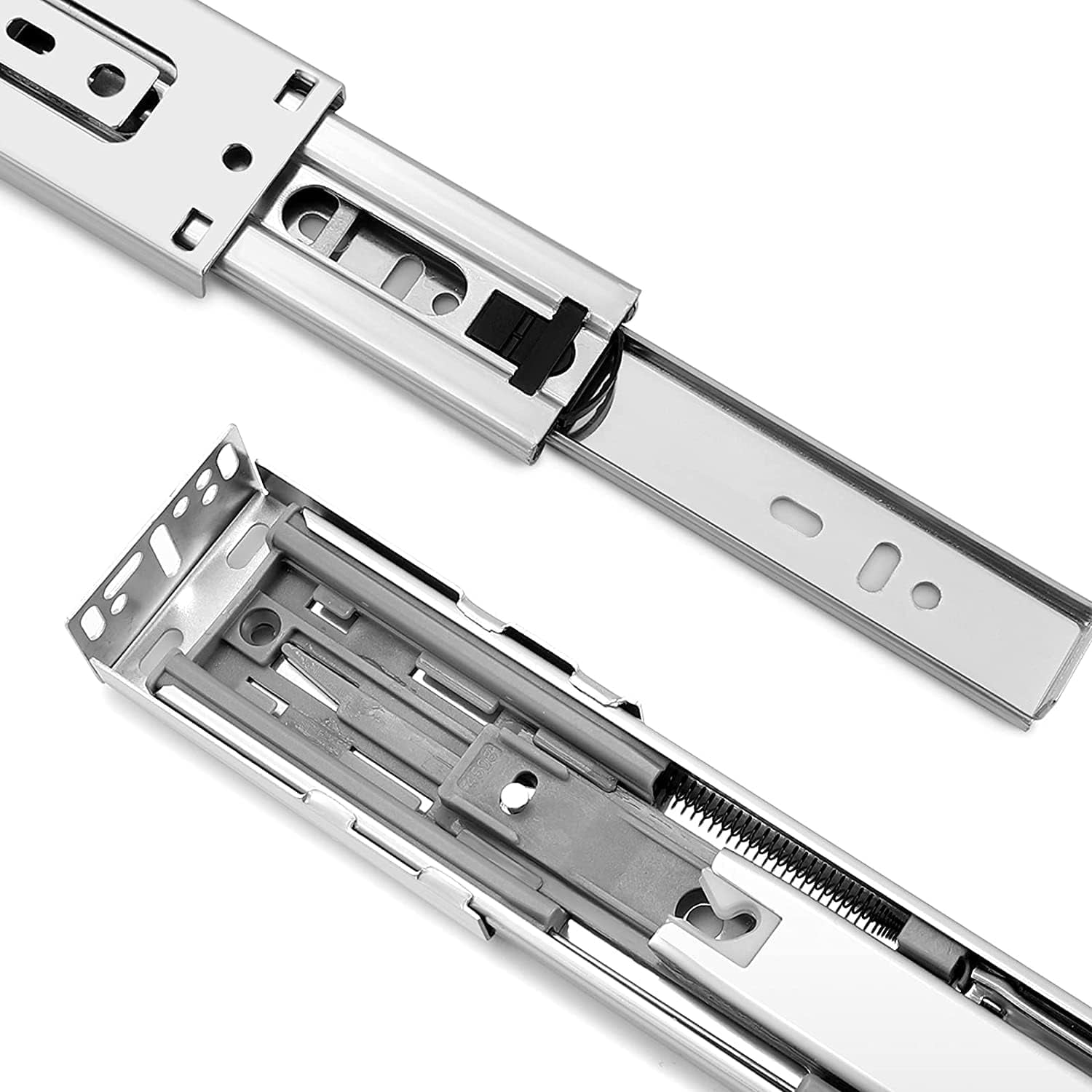 hgudesign 24-Inch Side Mounted Soft Close Drawer Slides Glides with ...