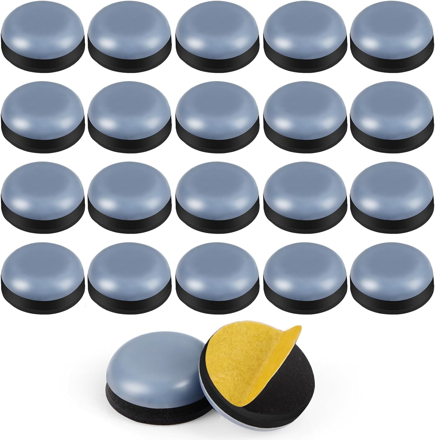 hgudesign 24 Pcs Chair Sliders 1/2" Half Inch Small Furniture Sliders ...