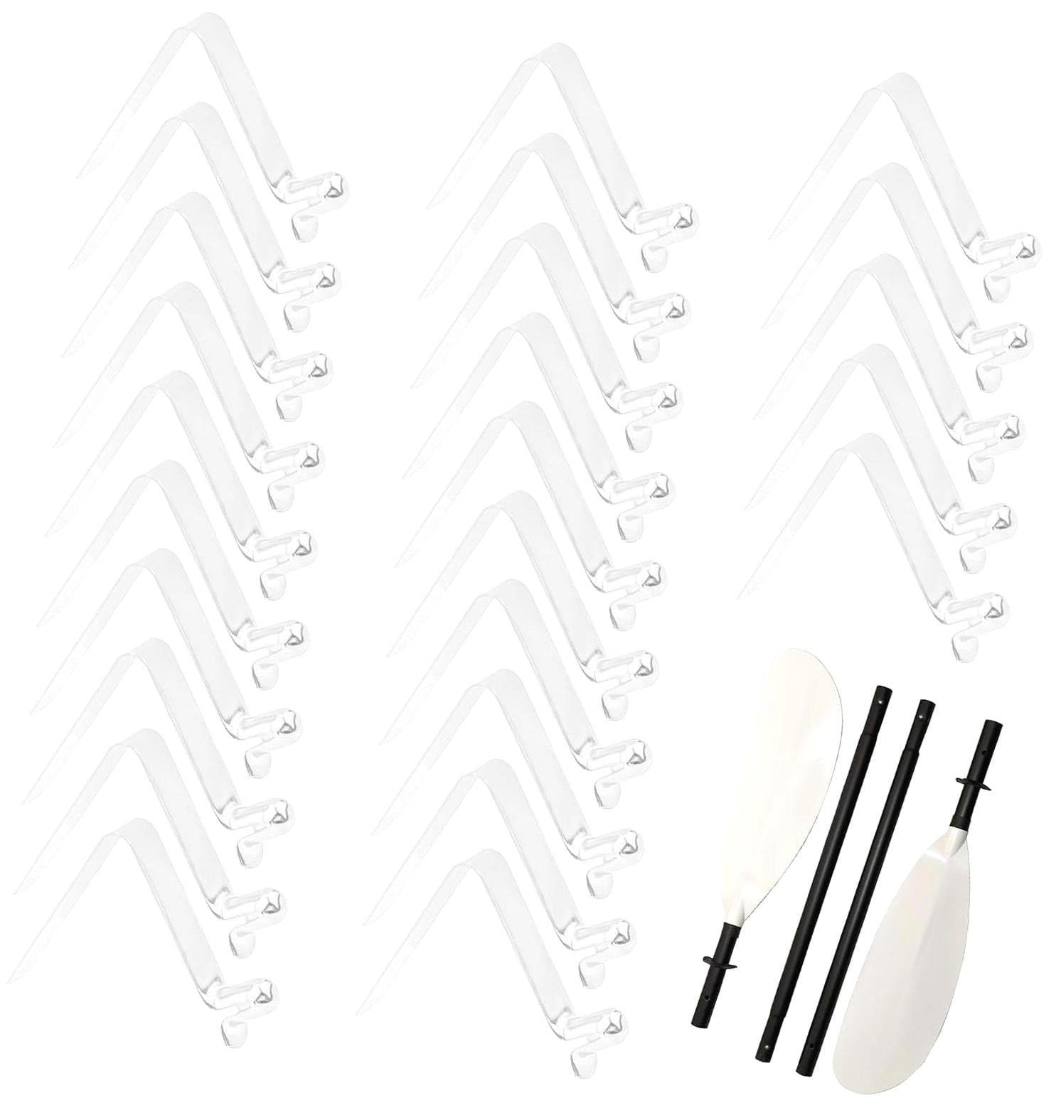 hgudesign 25 PCS Tent Pole Clips, Push Button Spring Clips, Kayak ...