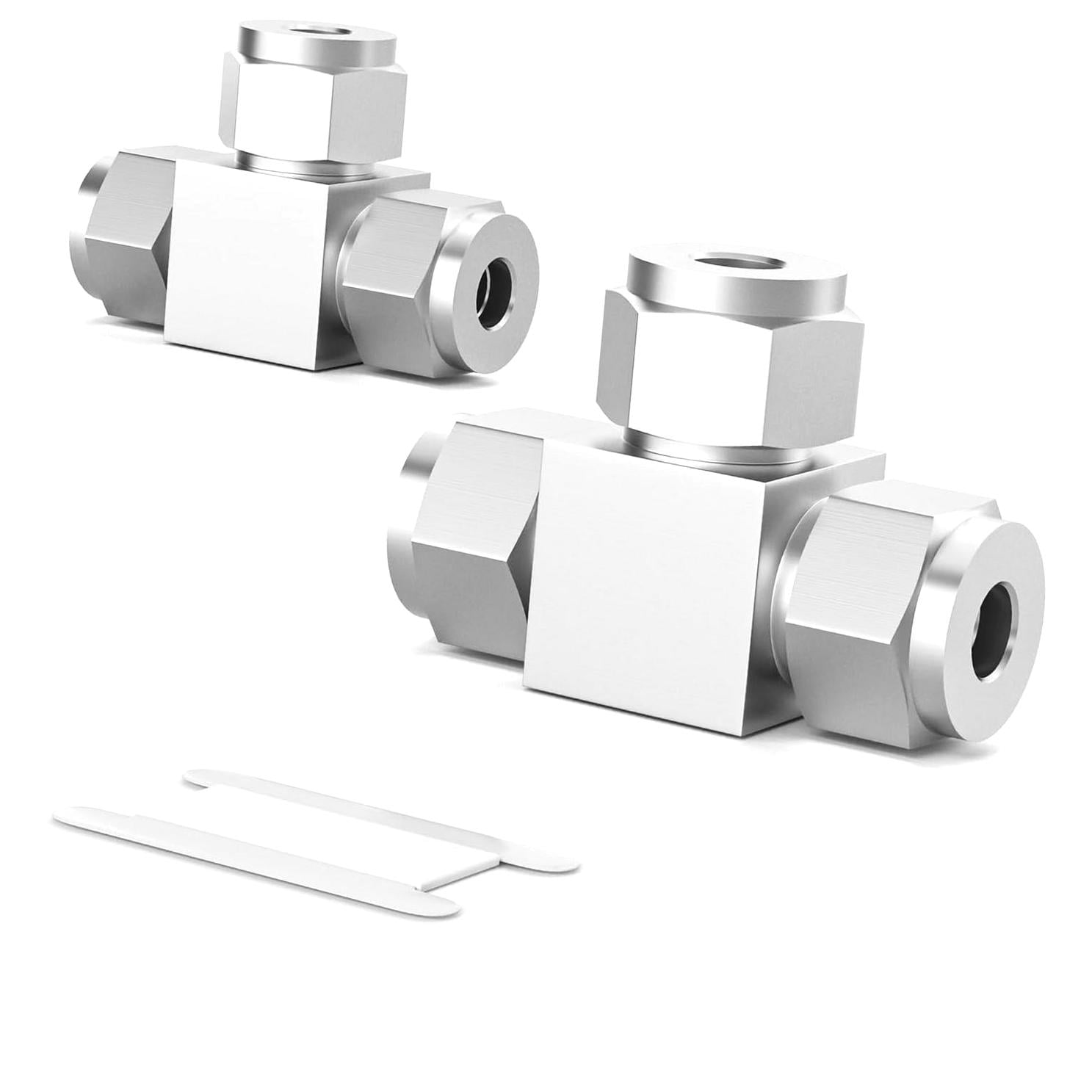 hgudesign 2PCS 304 Stainless Steel Compression Tube Pipe Fitting ...