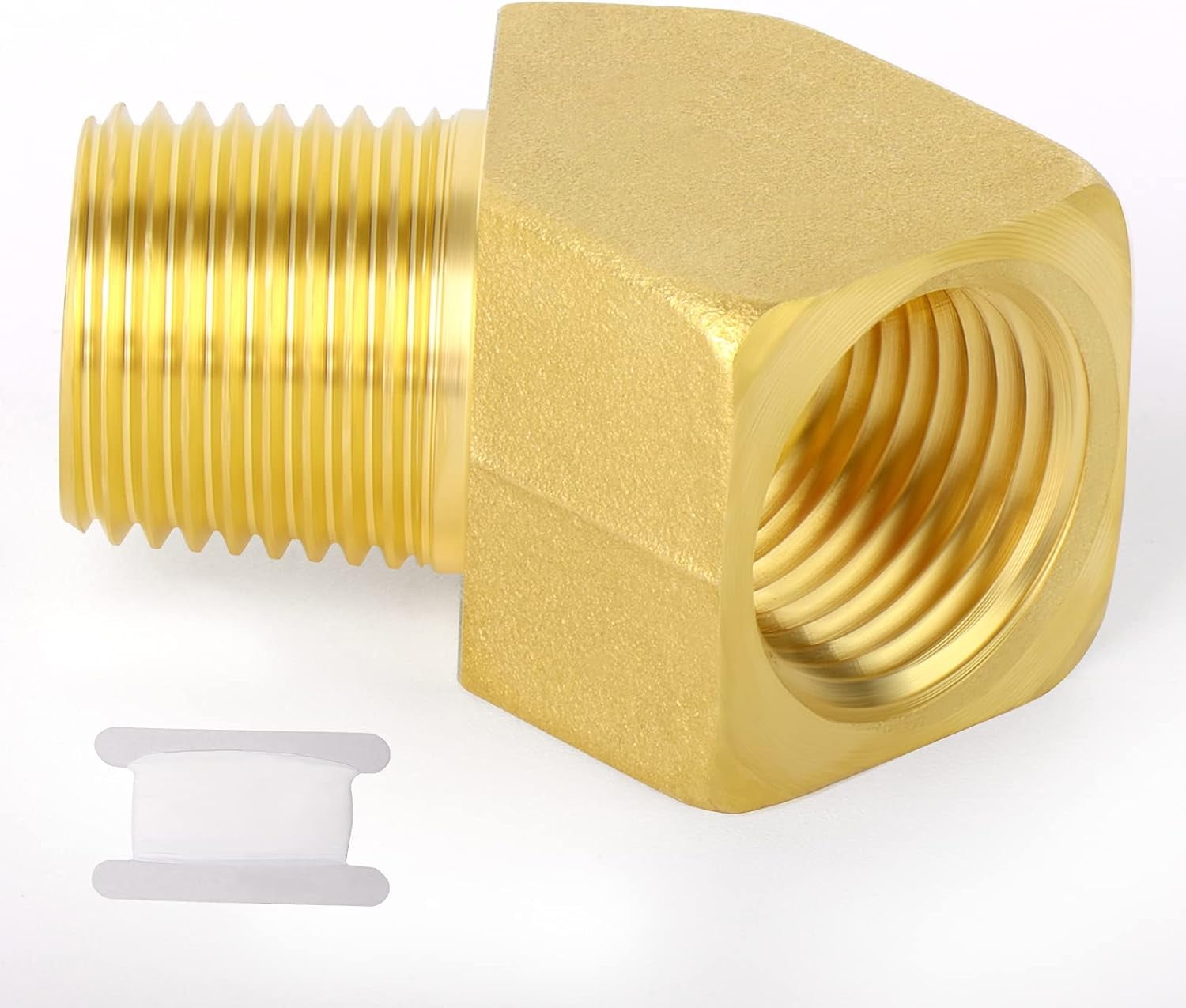 hgudesign 2PCS 45 Degree Barstock Street Elbow, 1/8 Inch NPT Male Pipe to 1/8 Inch NPT Female ...