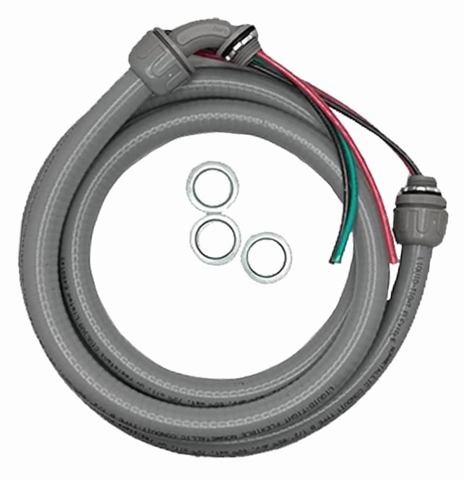 hgudesign 3/4 Inch 6-Foot AC Whip Electrical Conduit Kit - 3/4" 6ft ...