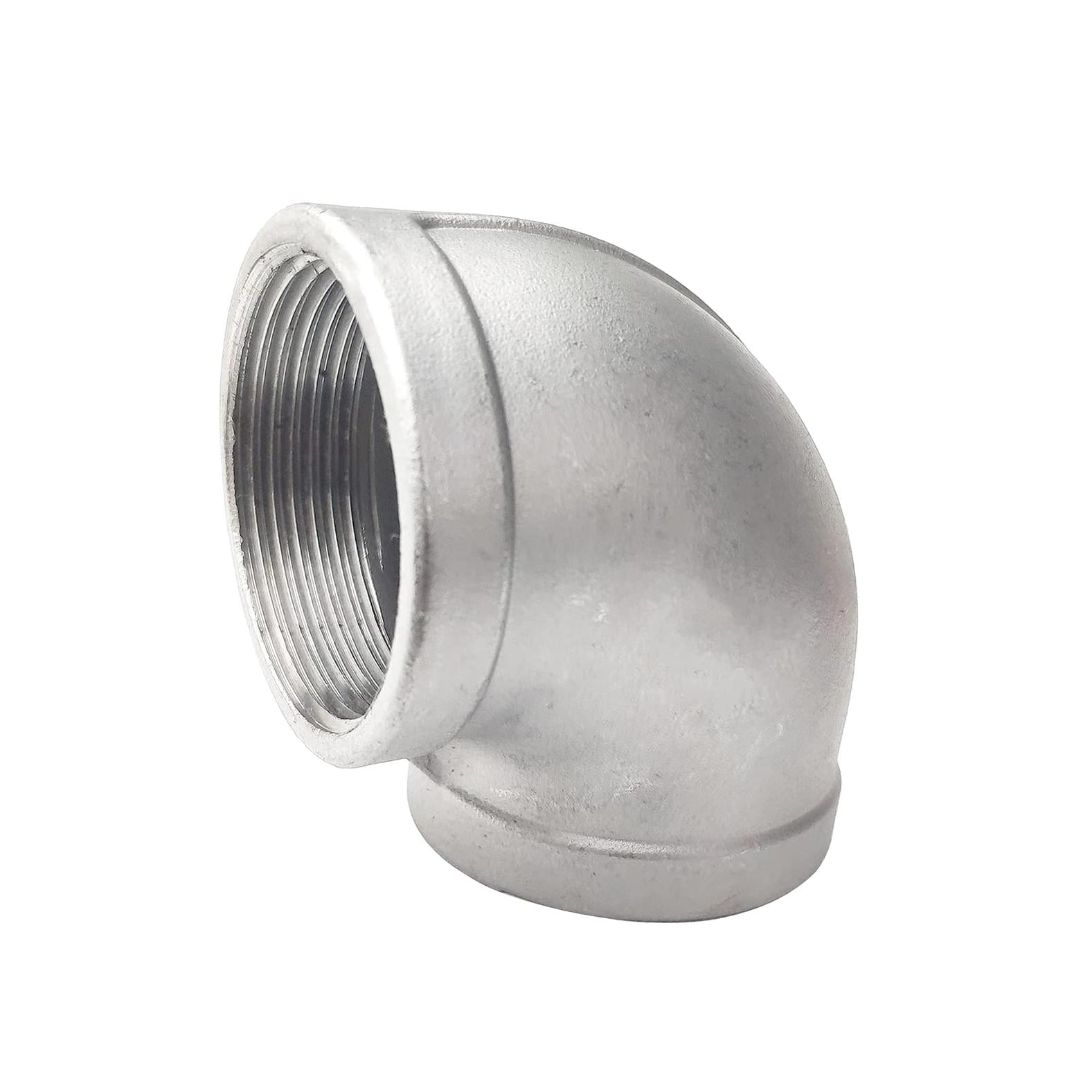 hgudesign 3/8" Female Threaded Elbow 90 Degree Elbows Angled Stainless Steel 304 Pipe Fitting ...
