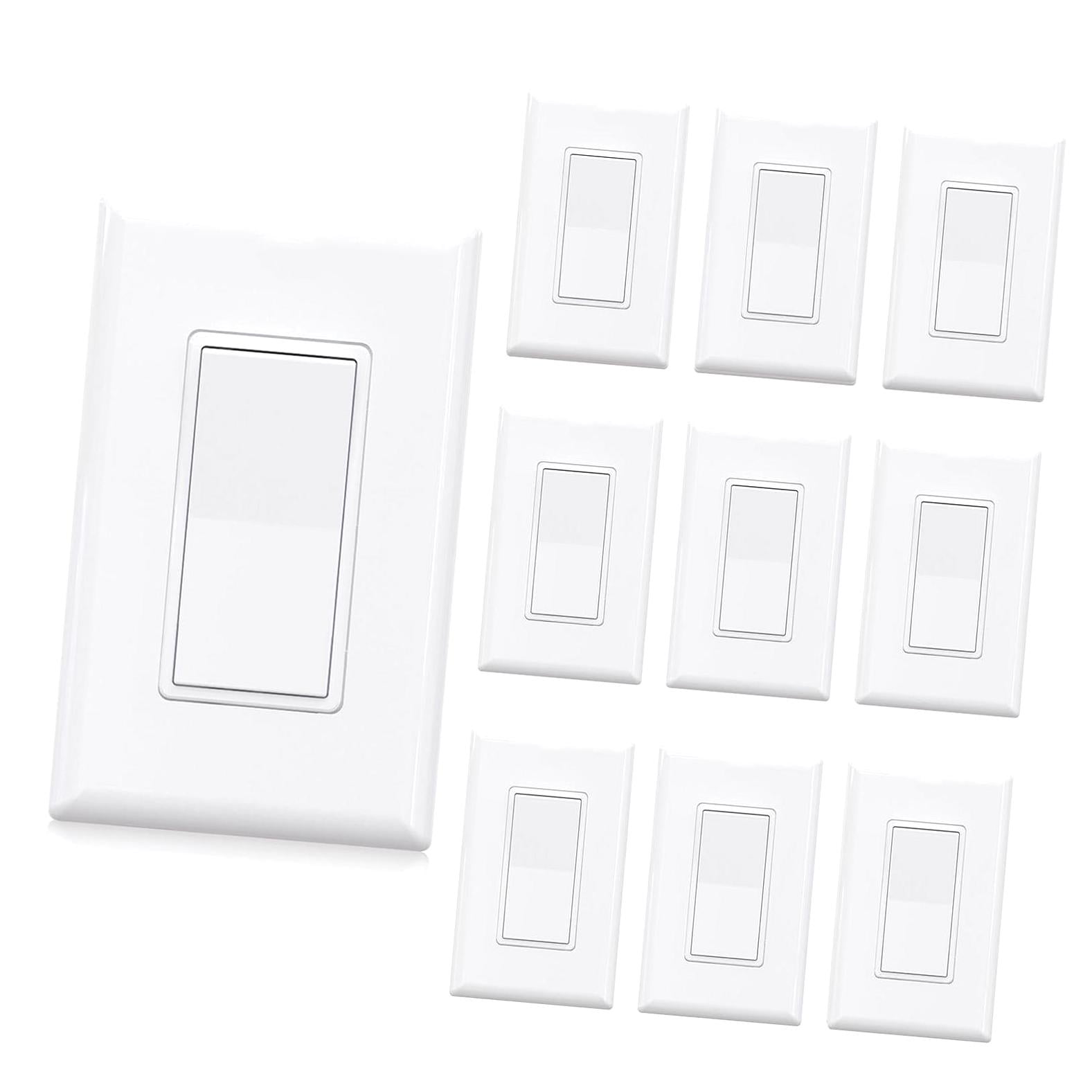 hgudesign 3 Way Decorator Light Switch, 15Amp, 120-277 Volt, AC Rocker ...