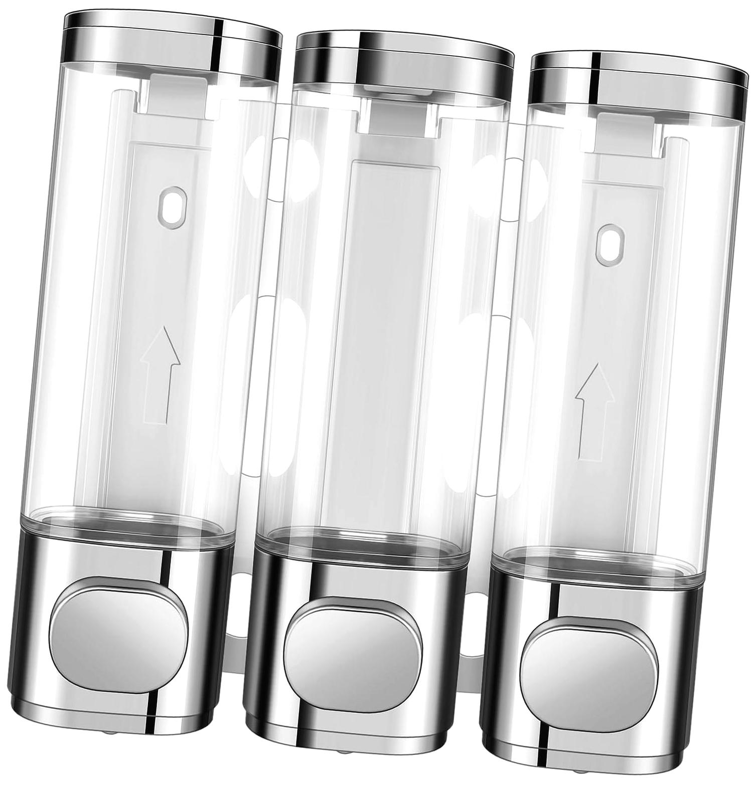 hgudesign 3-in-1 Room Wall Mounted Bathroom, Shower Pump Dispenser and ...