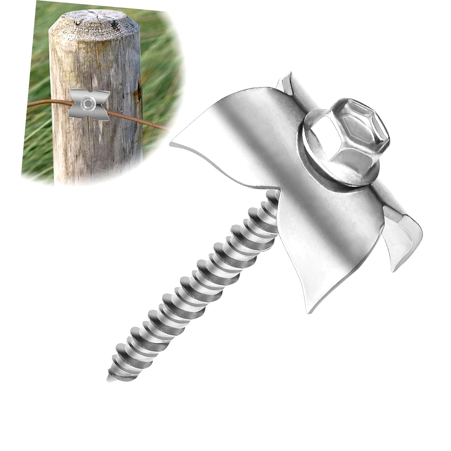 hgudesign 304 Steel Fence Fasteners, 200 Pieces Fence Nails for ...