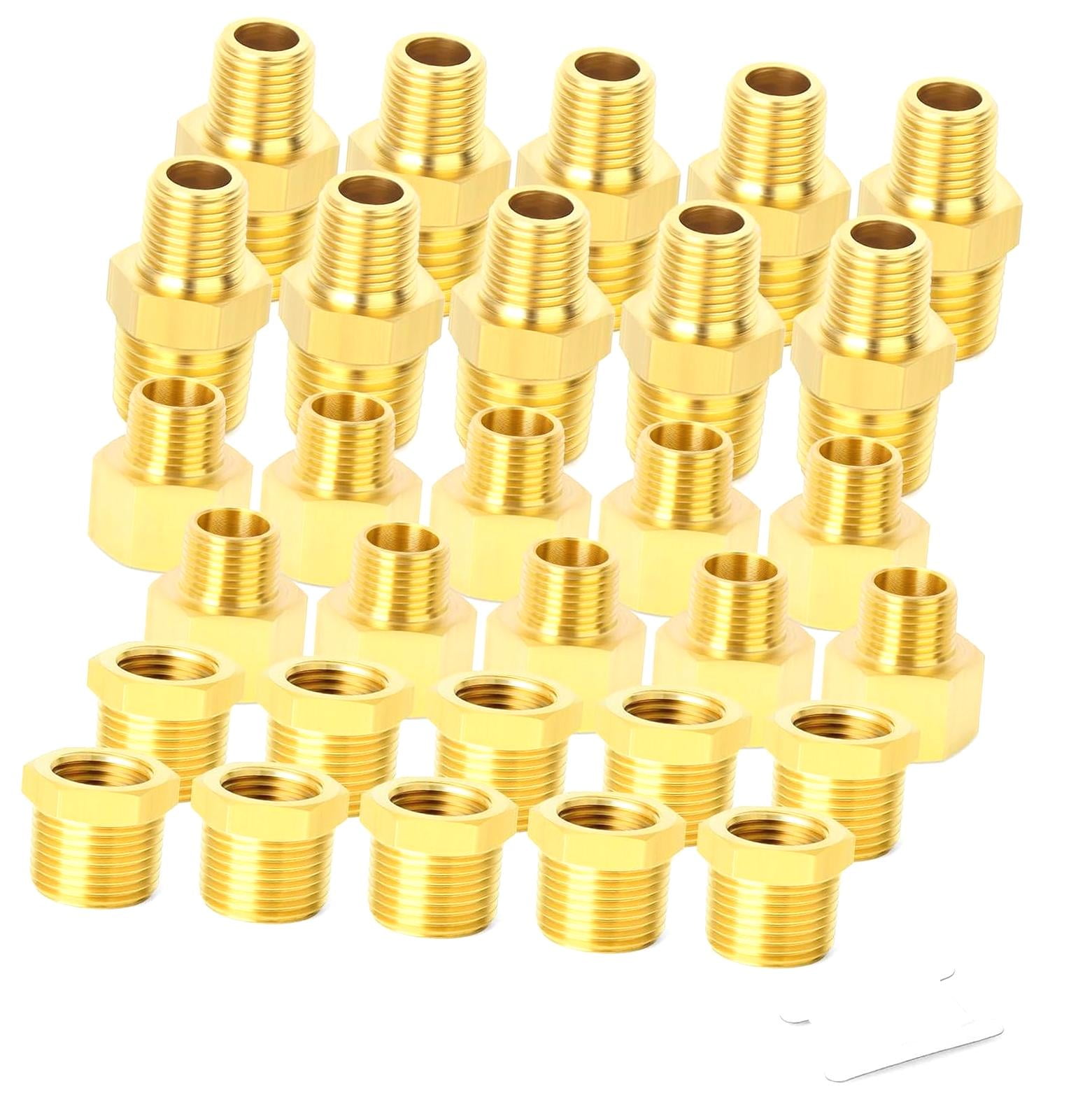 hgudesign 30PCS Pipe Fitting, Hex Bushing, Reducer Adapter, Reducing ...