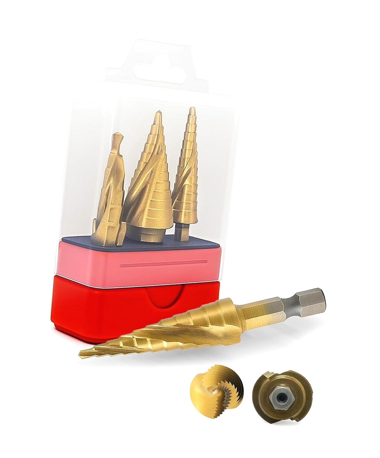hgudesign 31 Sizes High Velocity Steel Step Drill Bit Collection for ...