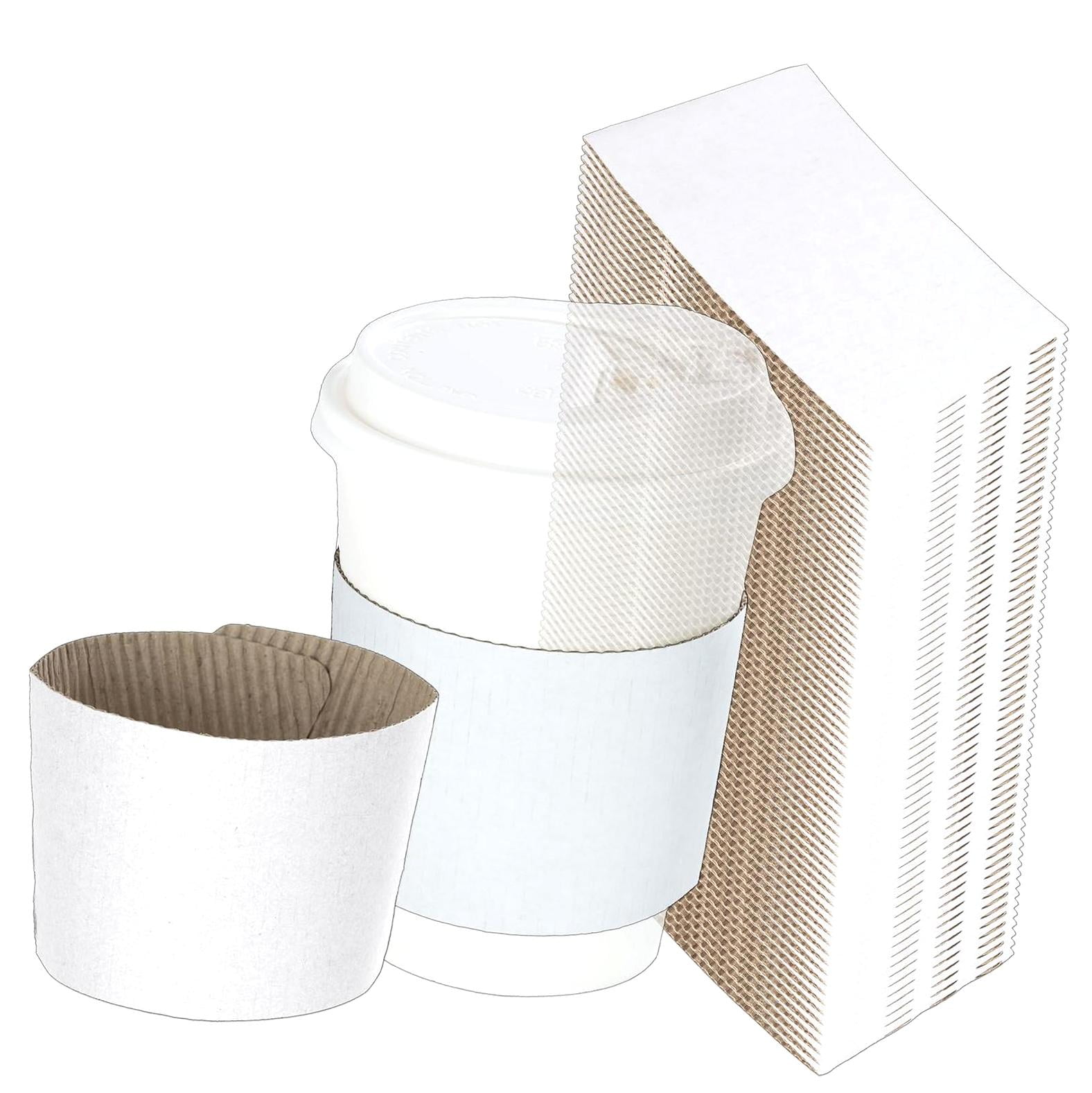 hgudesign 350 Pack White Coffee Sleeves For 12 to 24 oz. Cups (Cups Not ...