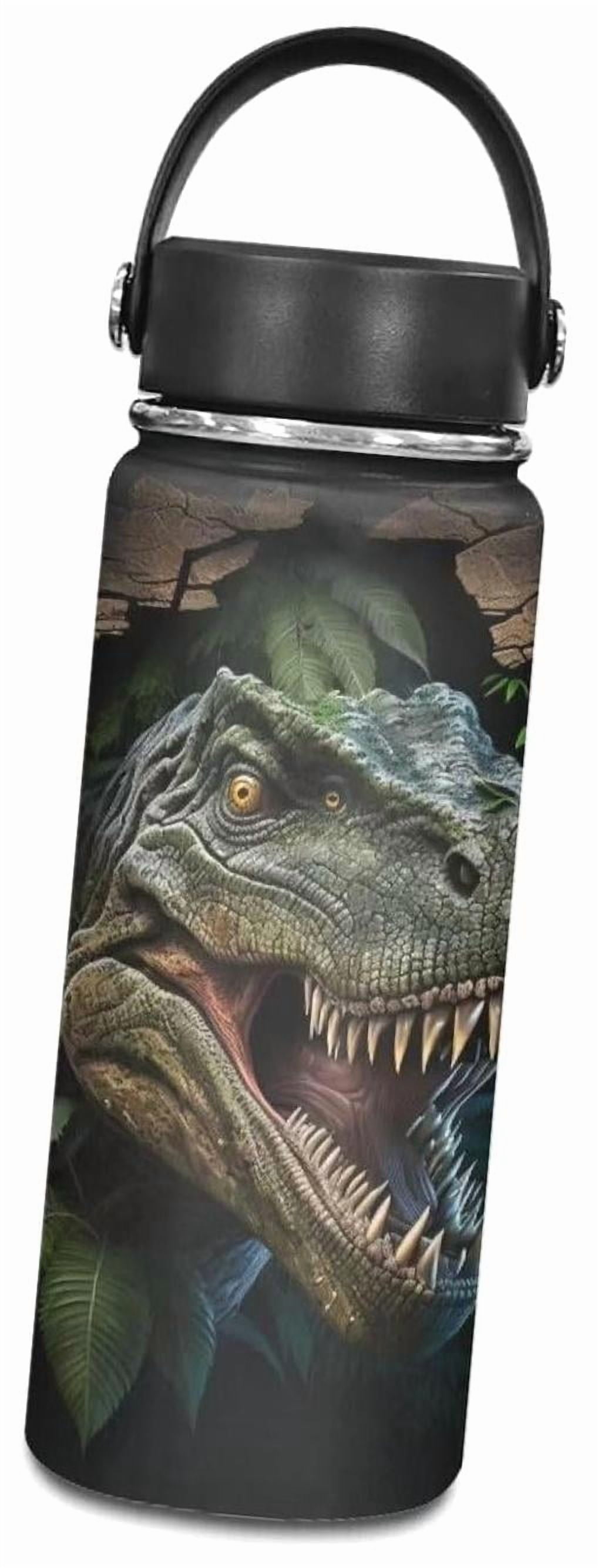 hgudesign 3D Thermal Water Bottle 18 OZ Chilled Vacuum Broad Opening ...