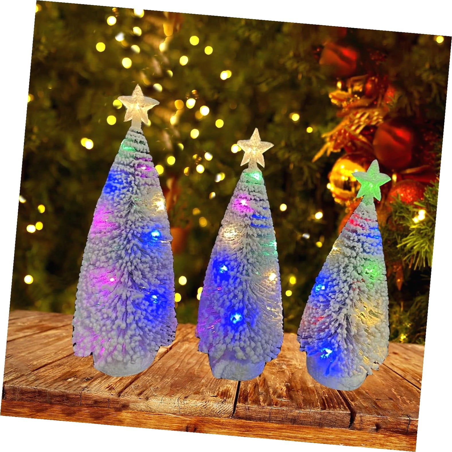 hgudesign 3Pcs Christmas Tree, Artificial Tabletop Christmas Tree Desk ...