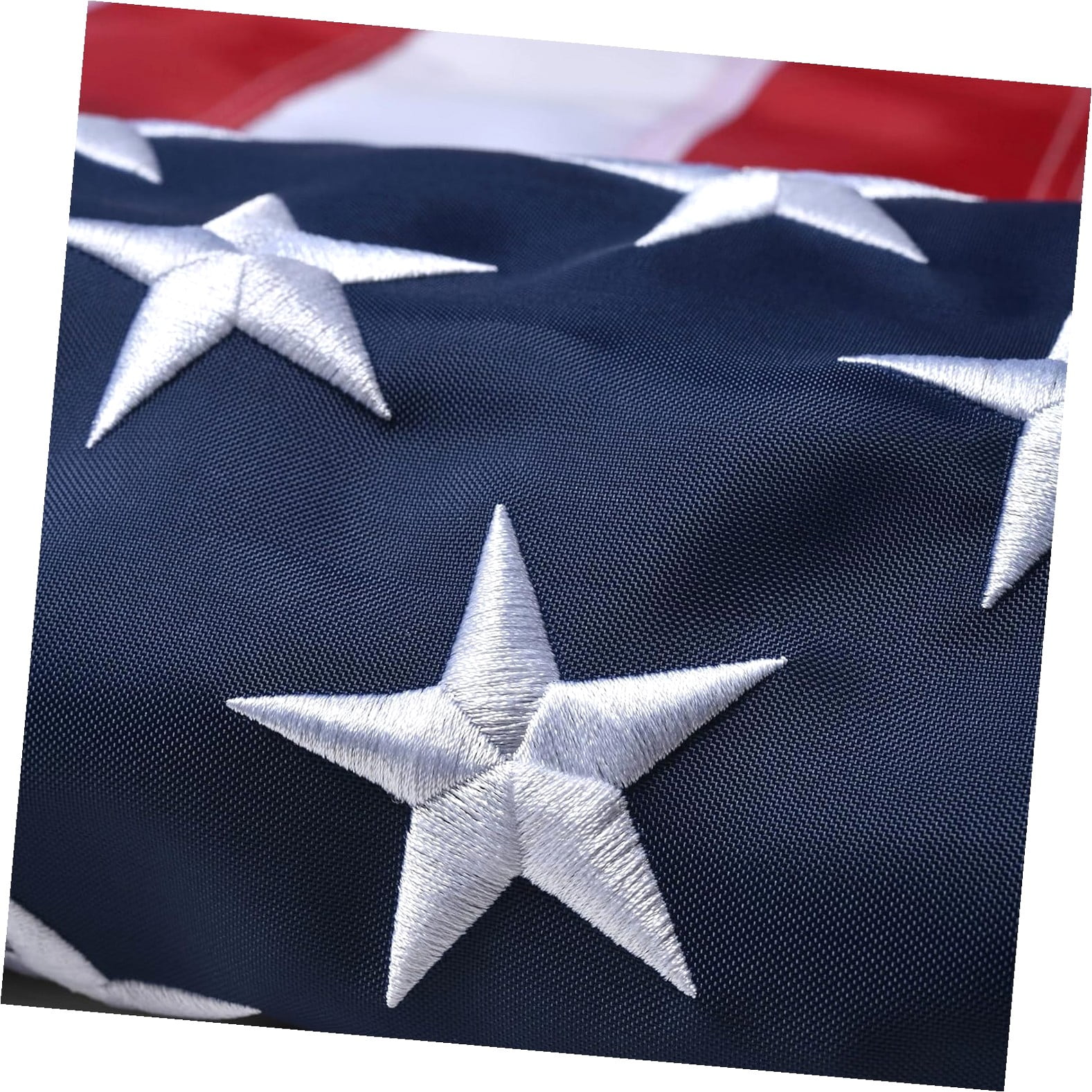 hgudesign 3x5 Feet Embroidered Sewn 210D Flags for Use with 4 Rows ...