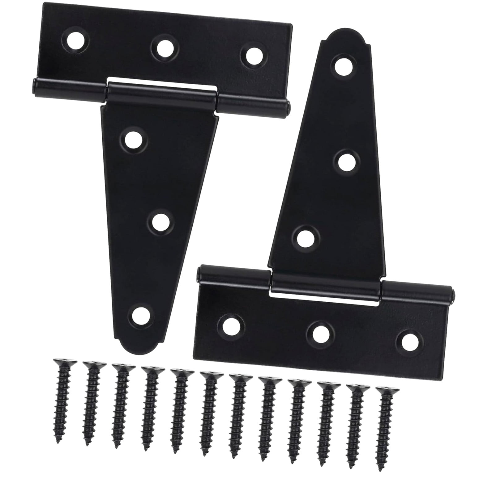 hgudesign 4-Inch Gate Hinges, Shed Barn Door Hinges, Tee Hinges for ...
