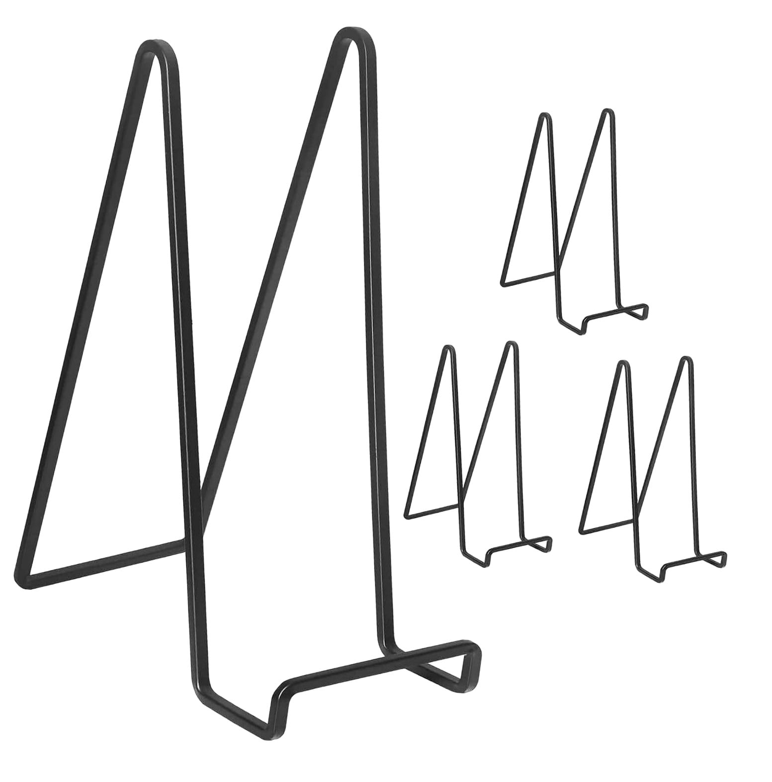 hgudesign 4 Pack 8.5 Inch Picture Stands for Display Square Plate ...