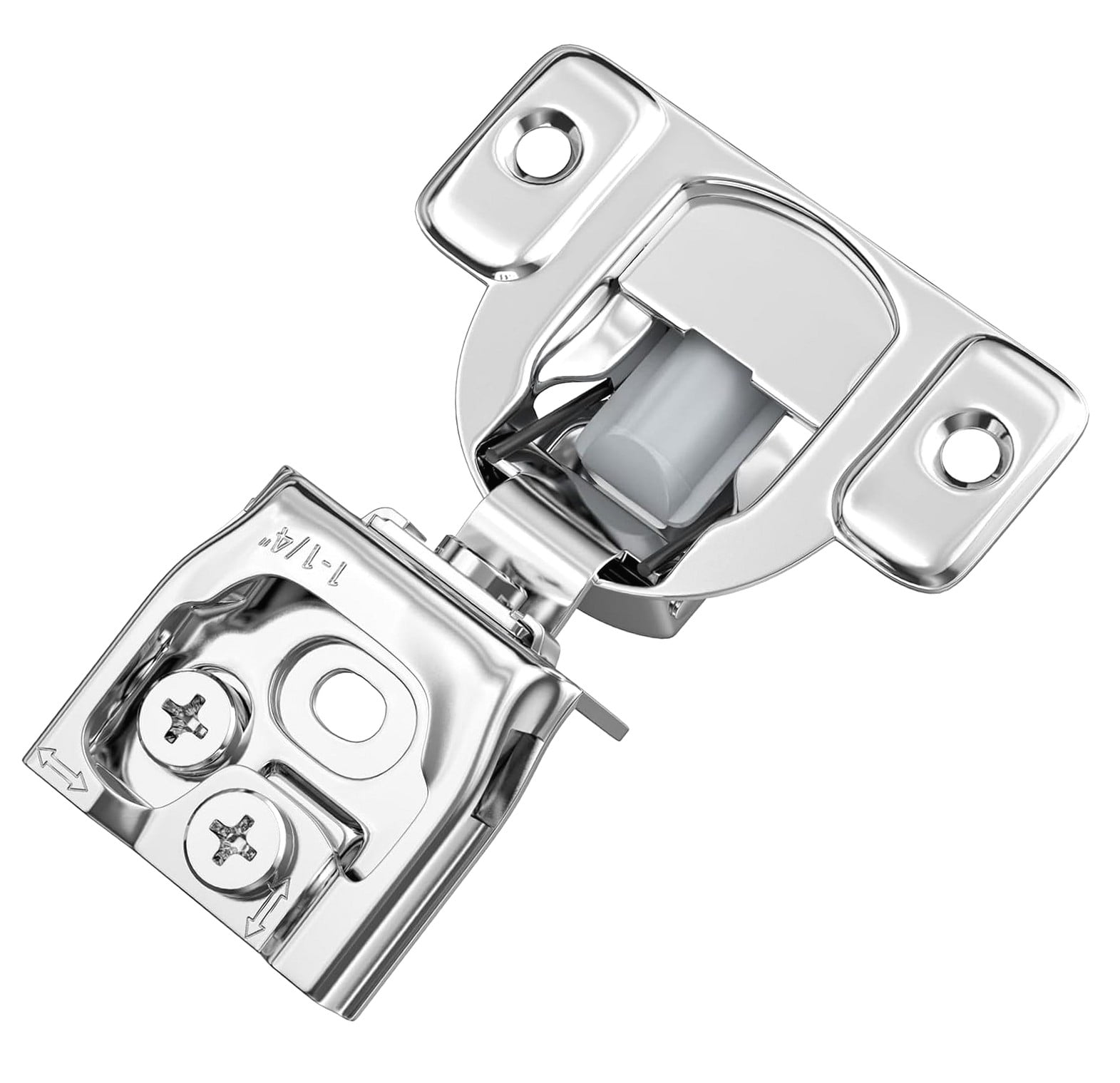 hgudesign 50 Pack 1-1/4" Overlay Soft Close Cabinet Hinges, Kitchen ...