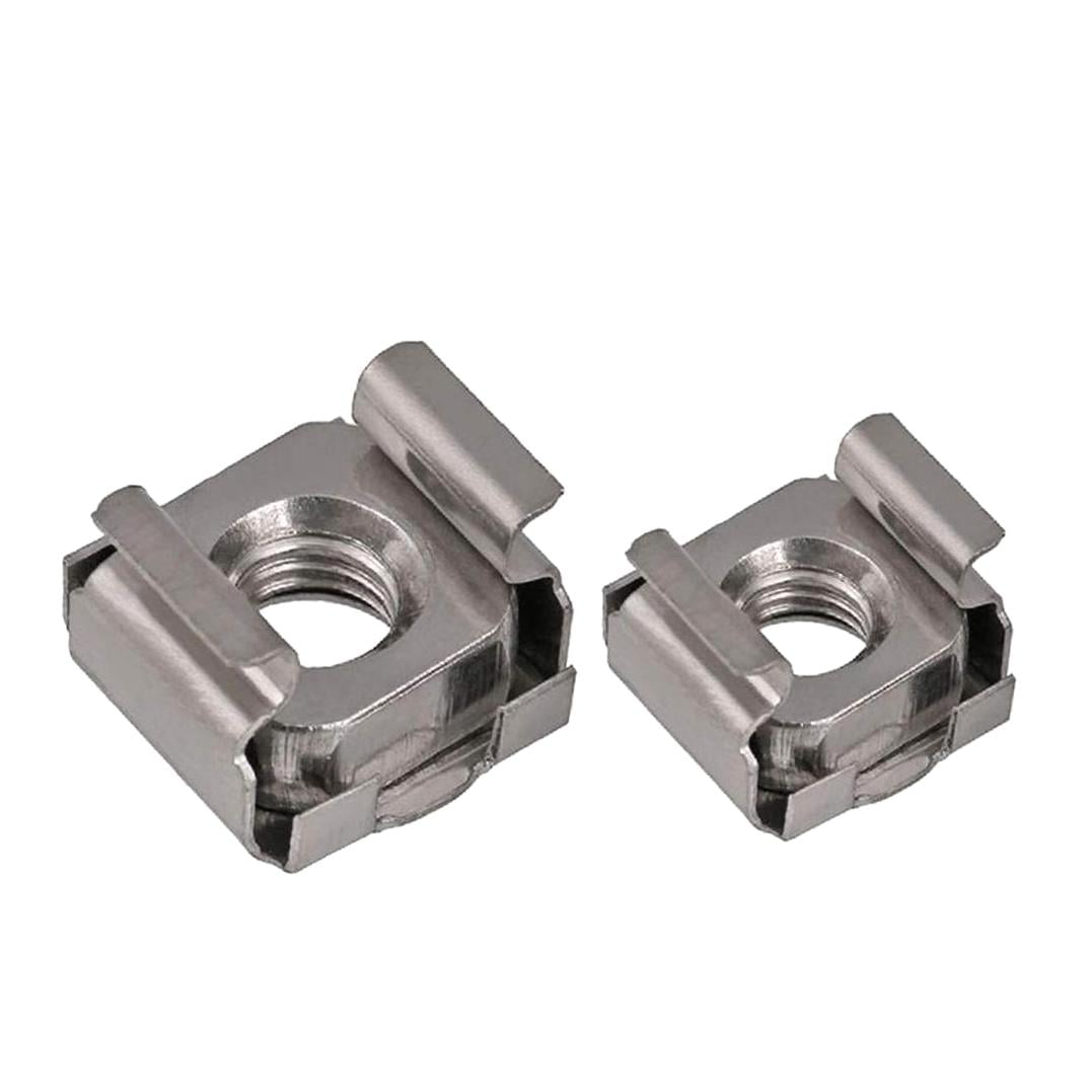 hgudesign 50 Pieces Cage Nuts, Floating Nuts for Square Rack Mount ...