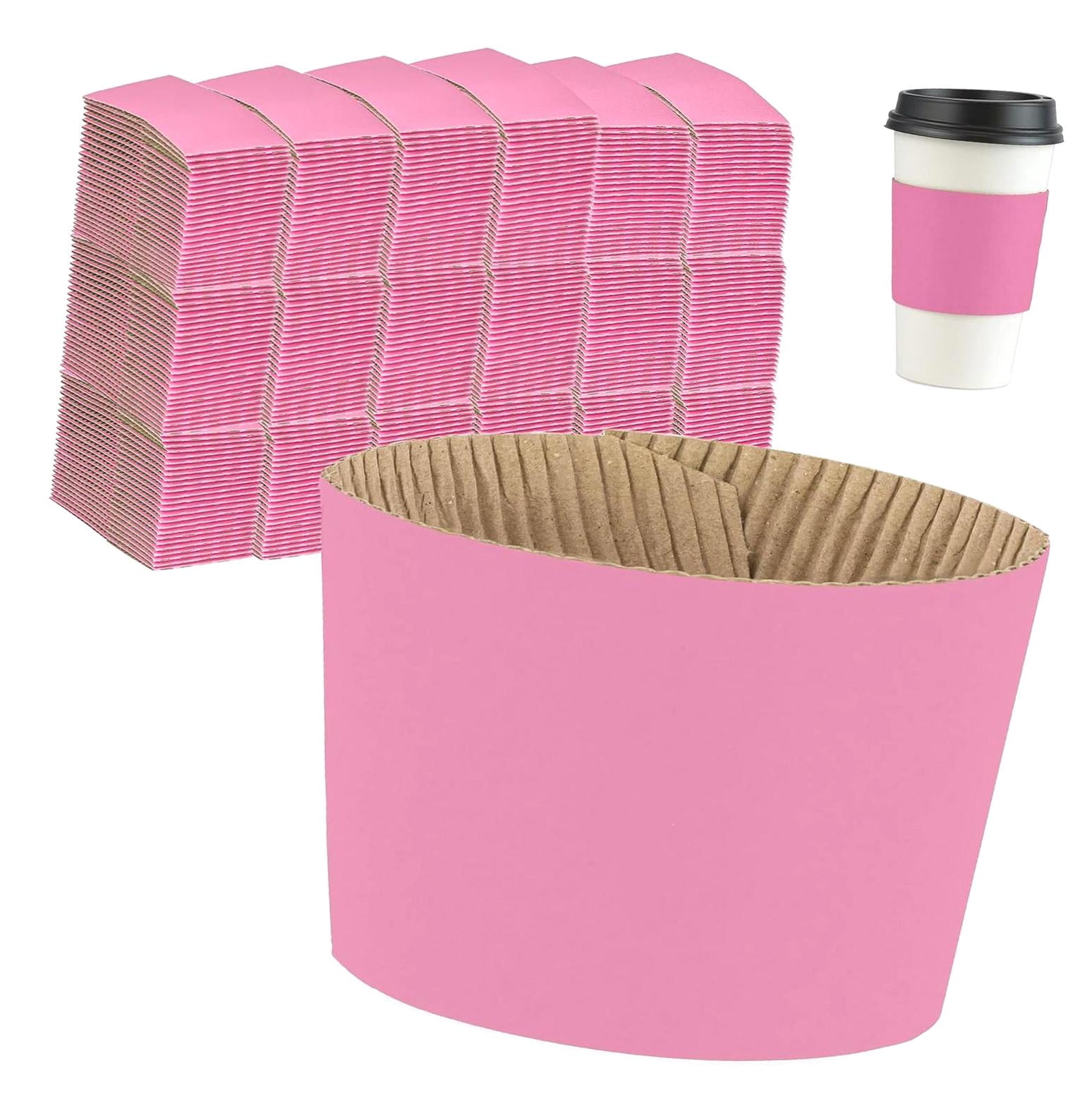 hgudesign [500 Pack] Coffee Cup Sleeves for Hot Beverages, Corrugated ...