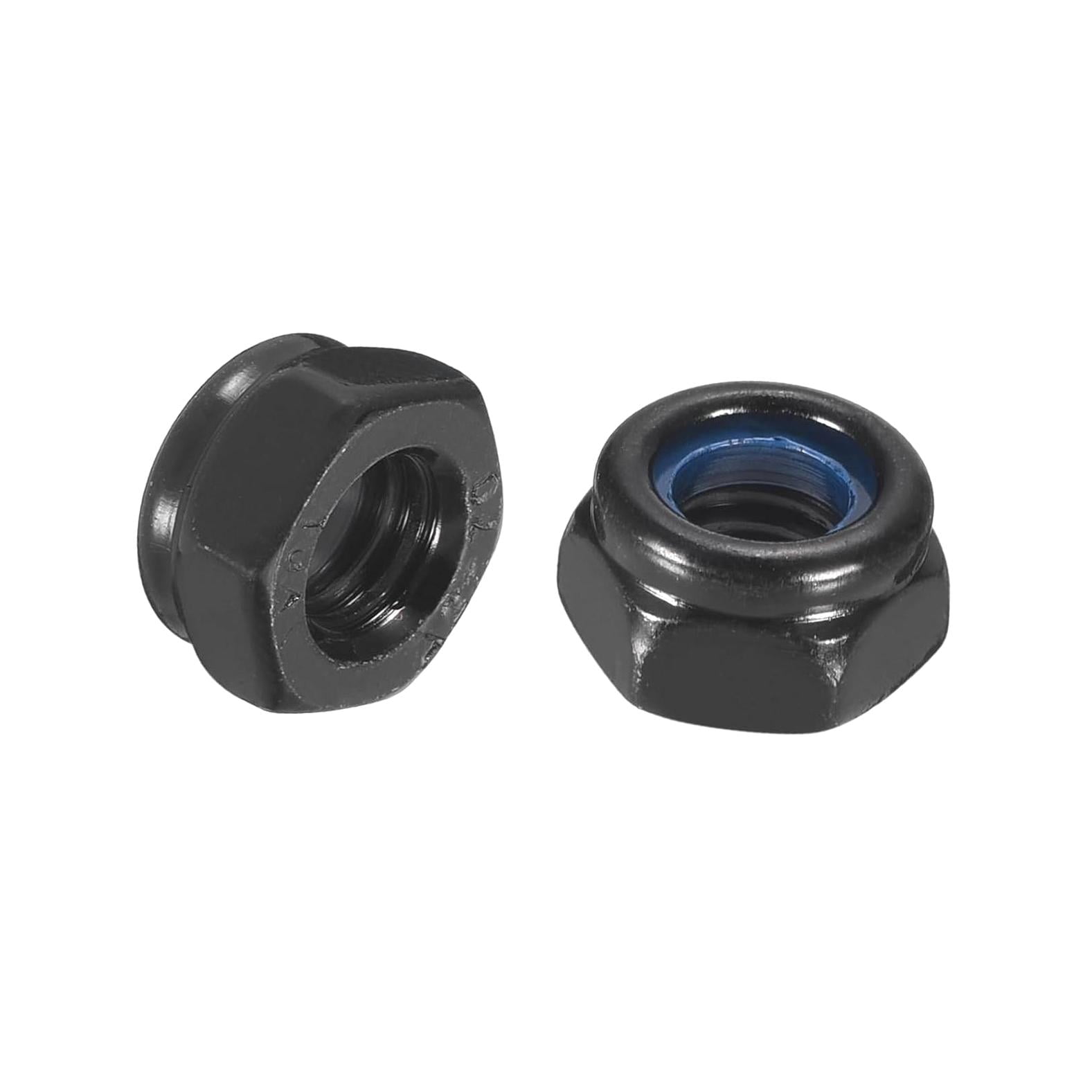 hgudesign 50Pcs M6 x 1 Nylon Insert Hex Lock Nuts, 304 Stainless Steel ...