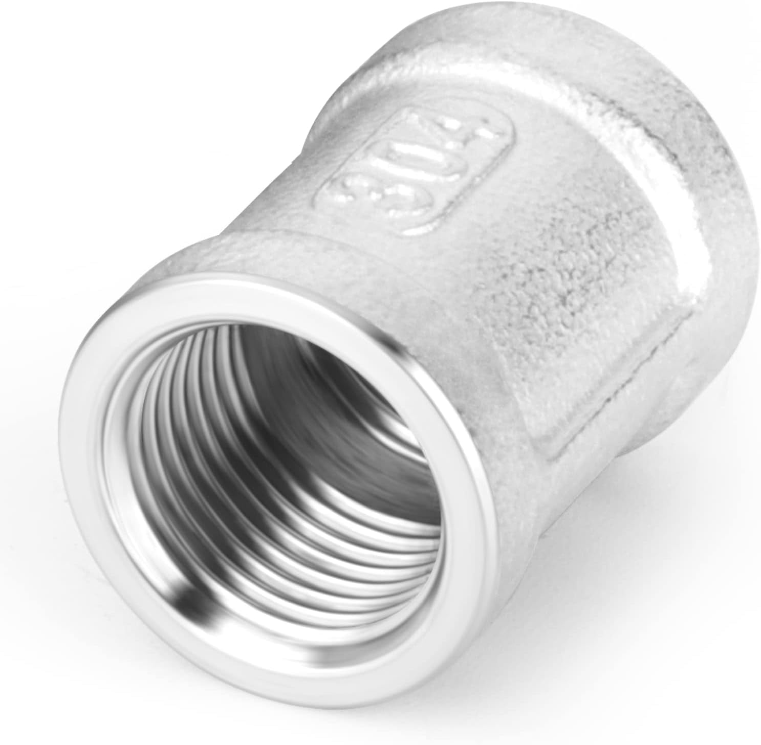 hgudesign 5PCS 304 Stainless Steel Cast Pipe Connector, Coupling, 3/4 ...