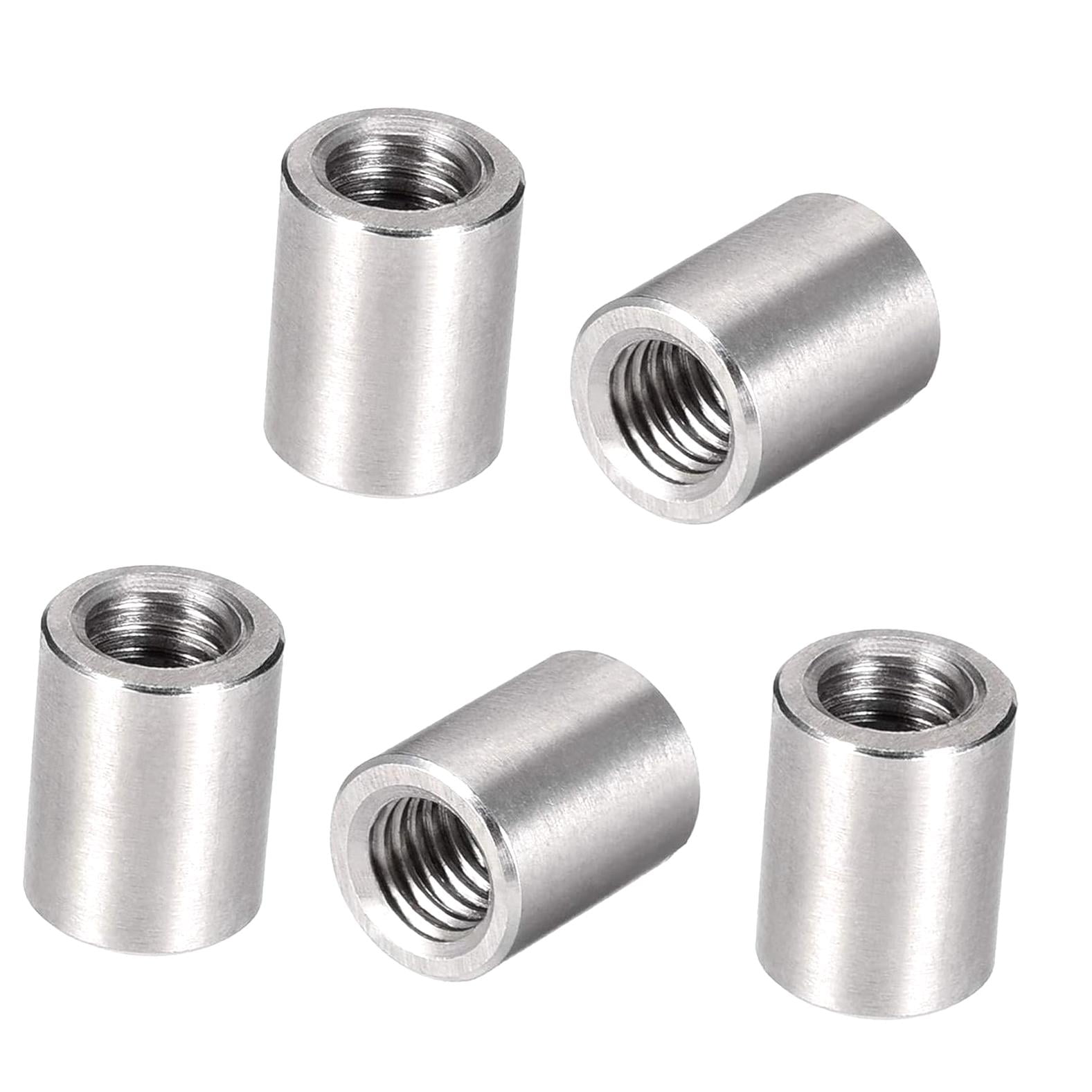 hgudesign 5Pcs M8 Round Connector Nuts, 304 Stainless Steel Rod ...