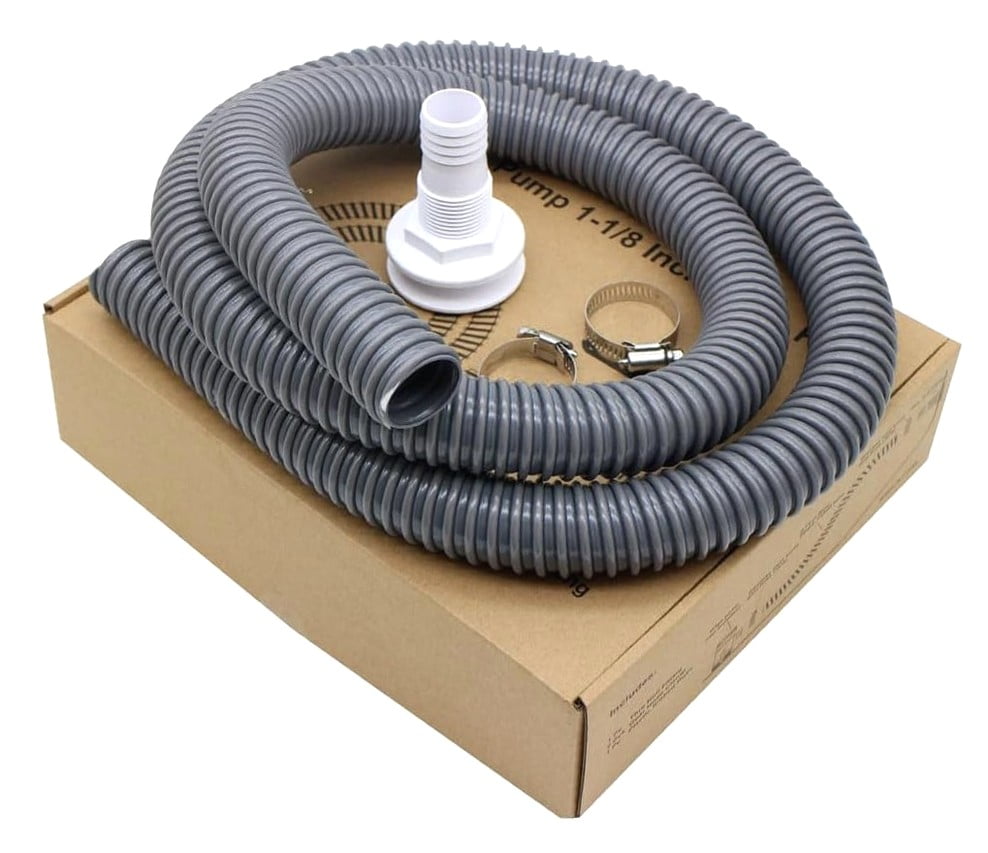 hgudesign 6 FT Kink-free Flexible Hose, 1-1/8-Inch Diameter Plumbing ...