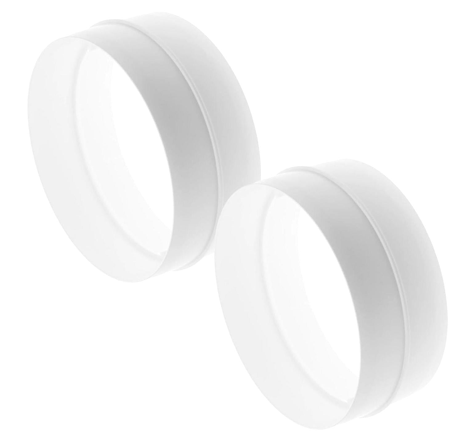 hgudesign 6" Inch - Pack of 2 - Male Fit in-line Air Vent Duct Couplers ...