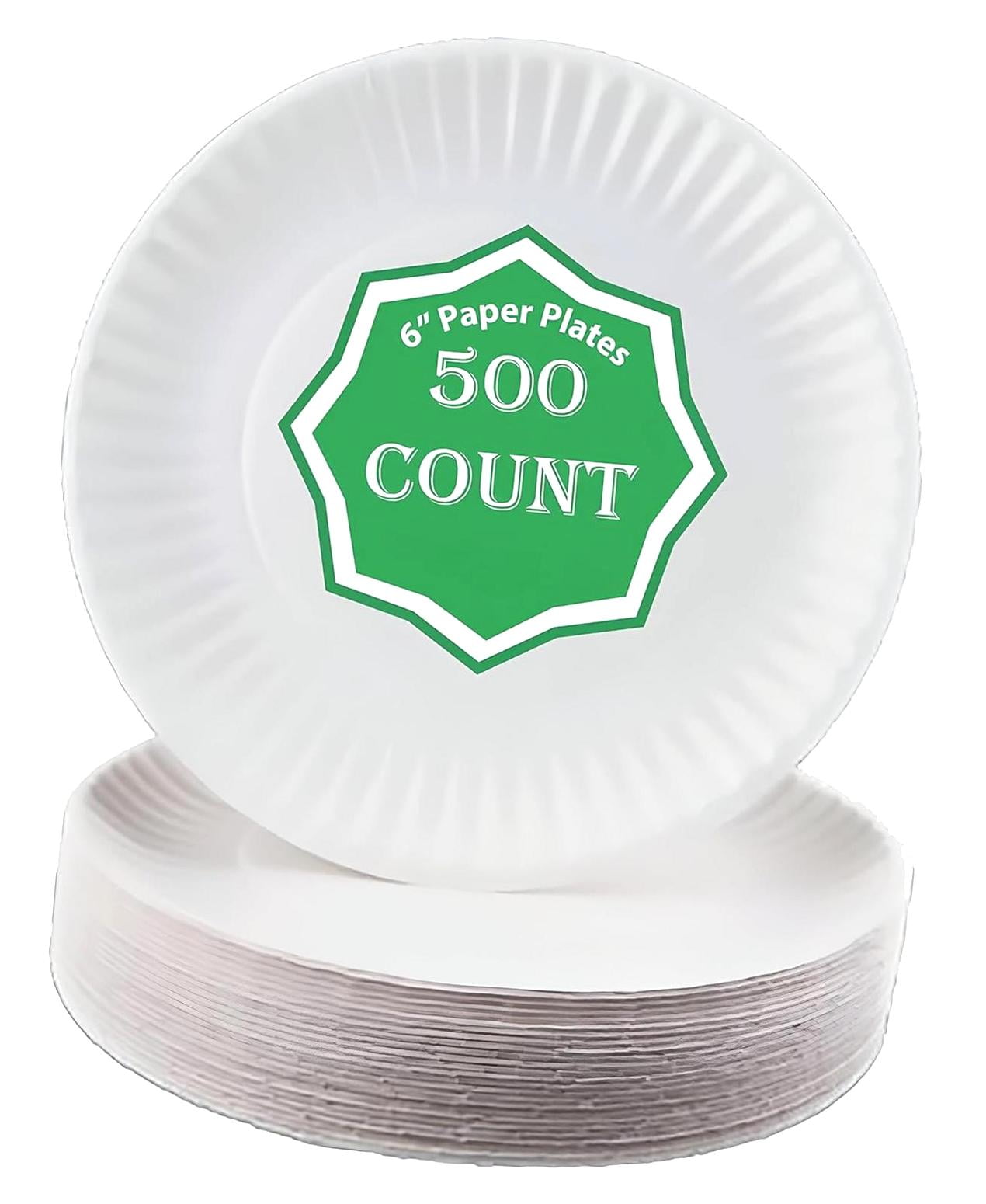 hgudesign 6" Paper Plates - 500 Count Pack (Model: SS-Paper Plate 6-500 ...