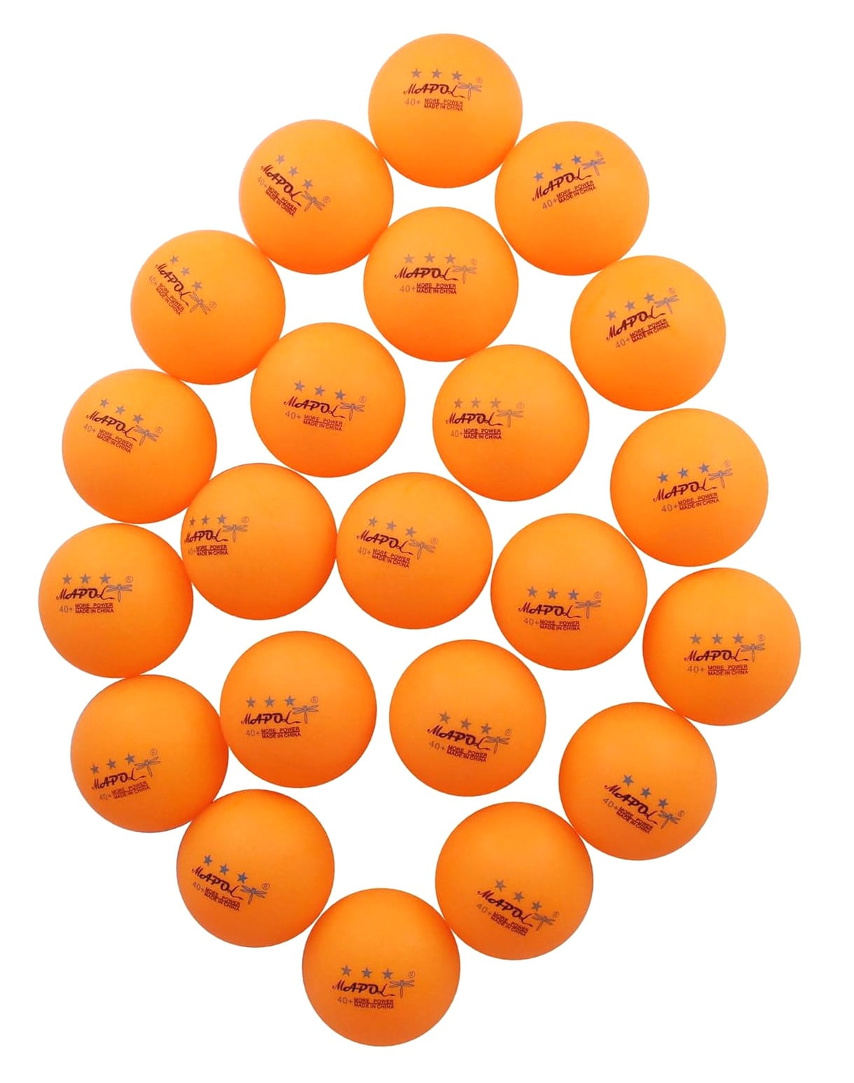 hgudesign 60/22 Count 3-Star 40+ Balls Advanced Practice Table Tennis ...