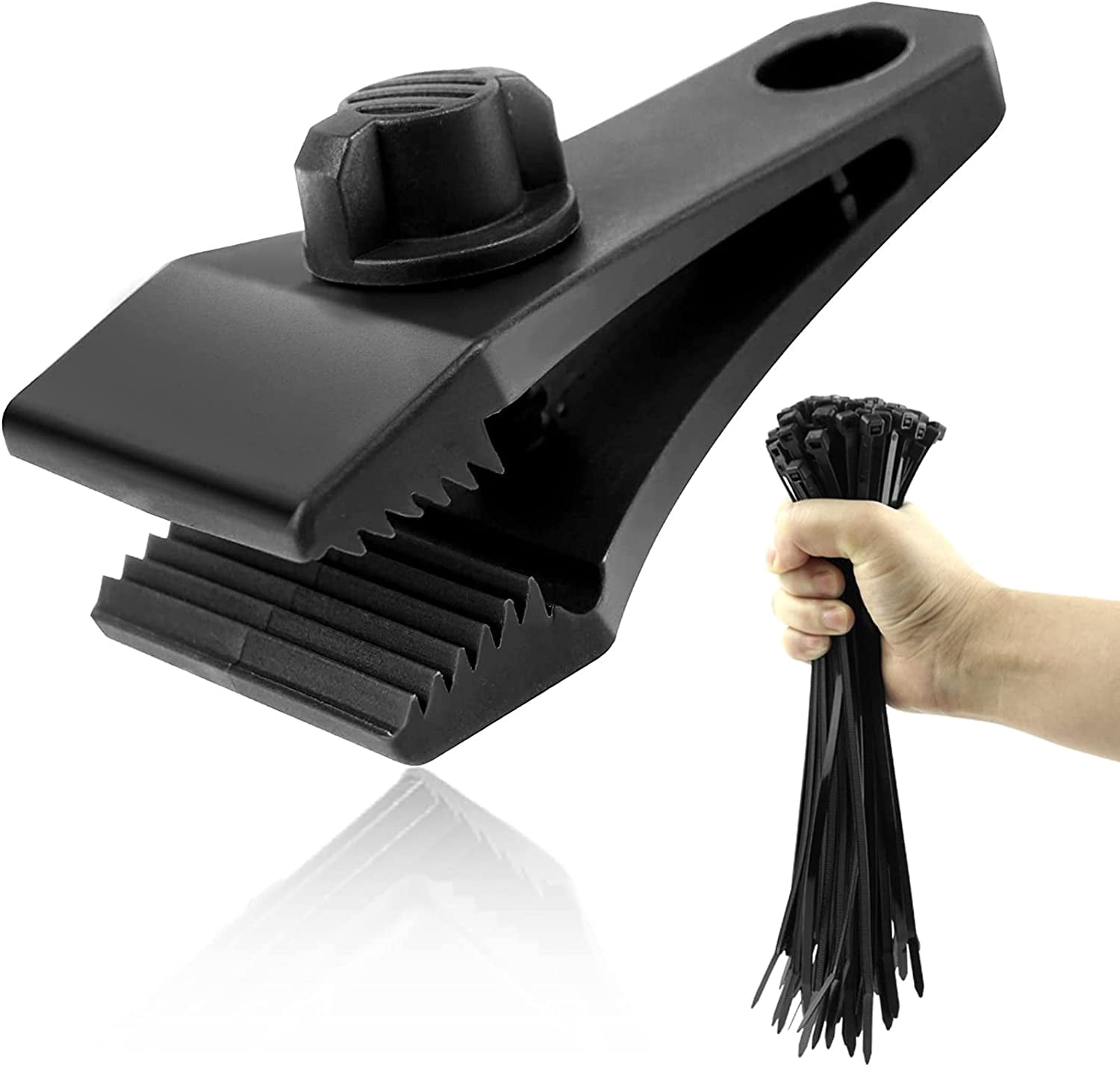 hgudesign 60 Piece Large Enhanced Tarp Clips with Secure Grip and Thumb ...