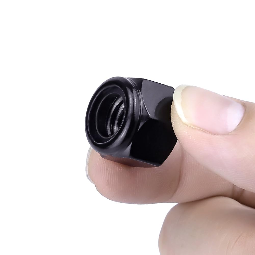 hgudesign 7/16"-14 Nylon Insert Hex Lock Nuts, 304 Stainless Steel 18-8, A2-70 Grade Locknuts ...