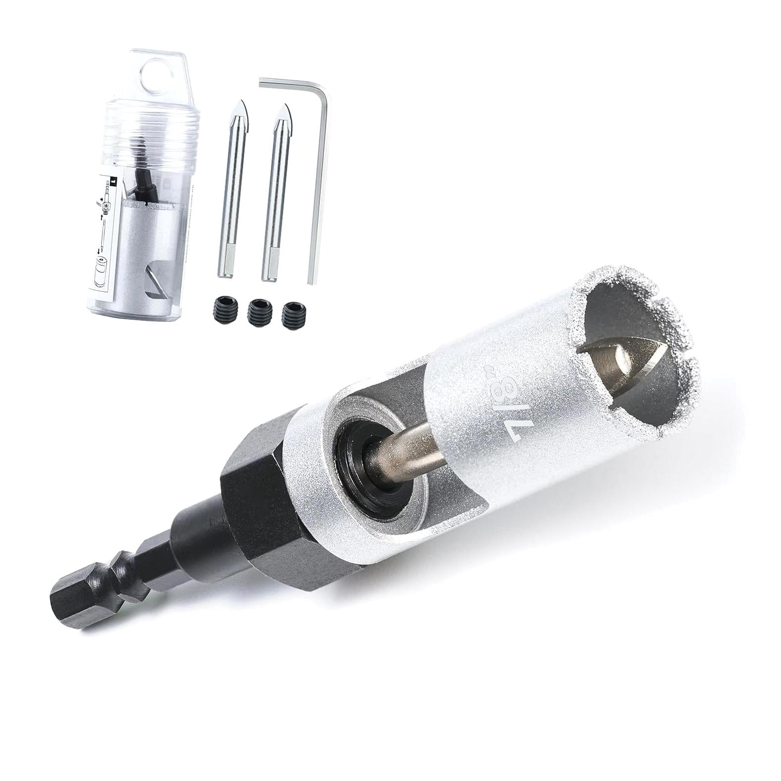 hgudesign 7/8 "Diamond Bit, Glass Drill Bits for Making Holes in Glass ...
