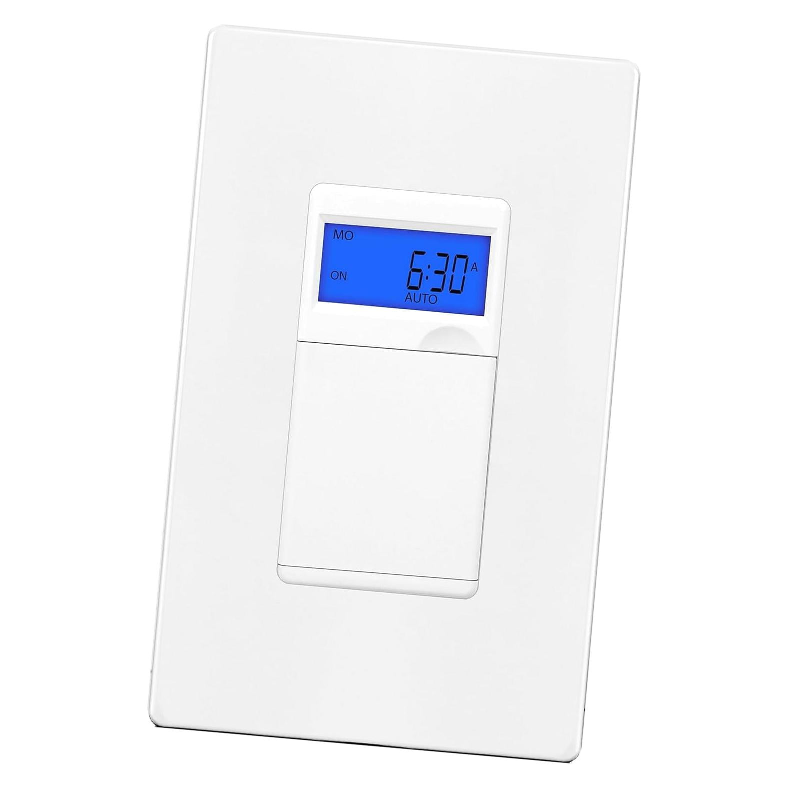 hgudesign 7-Day Programmable In-Wall Timer for Lighting, Fans, and ...