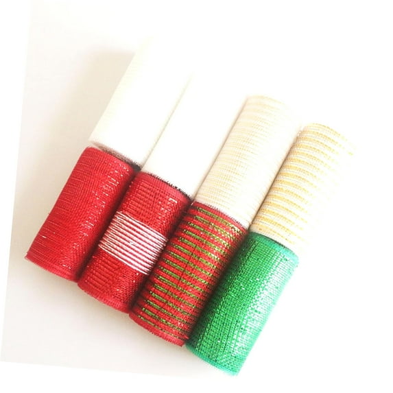 hgudesign 8 Rolls Christmas Deco for Wreath Making 6 Inch 30 Feet Per ...
