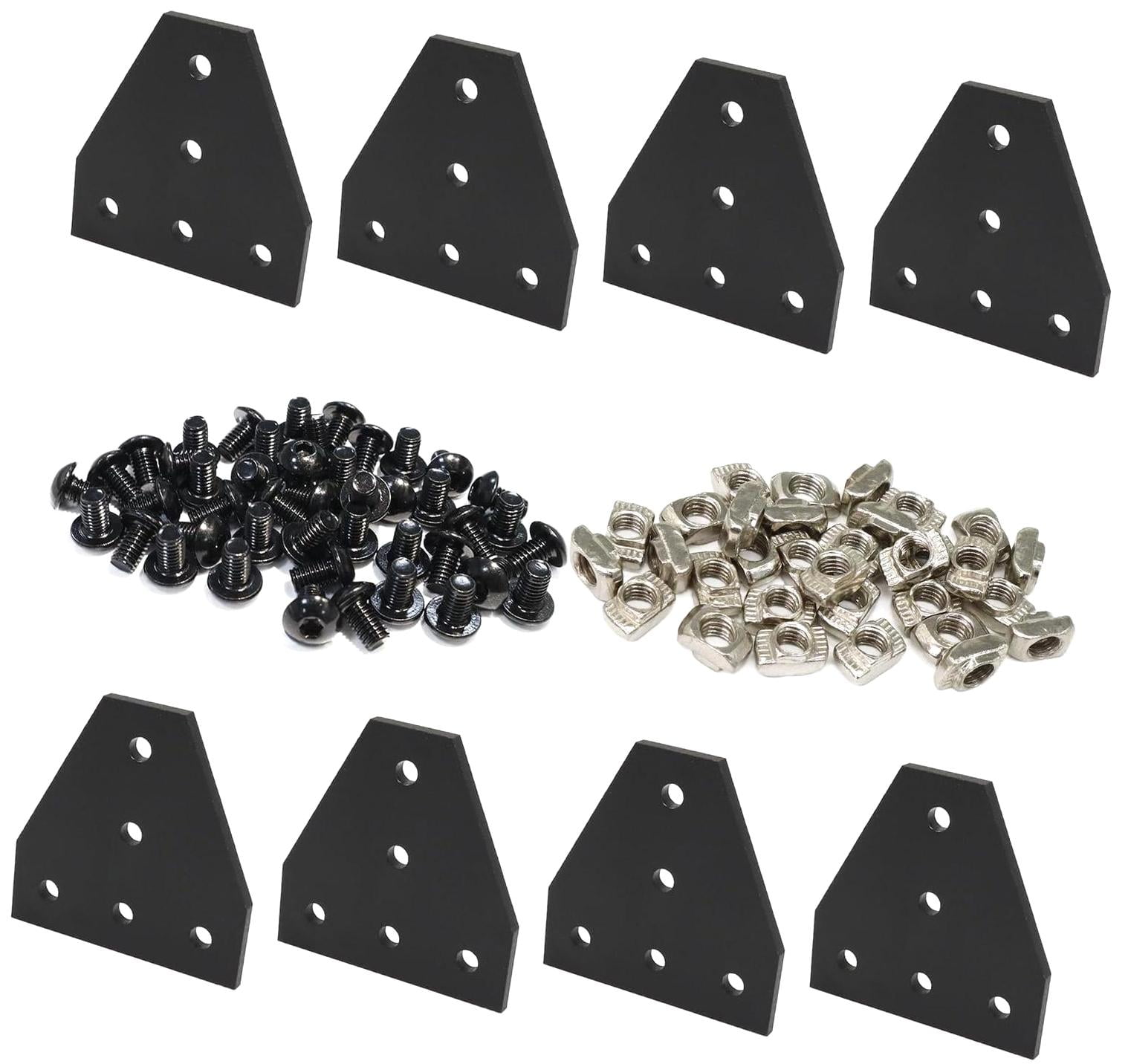 hgudesign 8 Sets 2020 Aluminum Extrusion T Slot Corner Bracket 20 ...