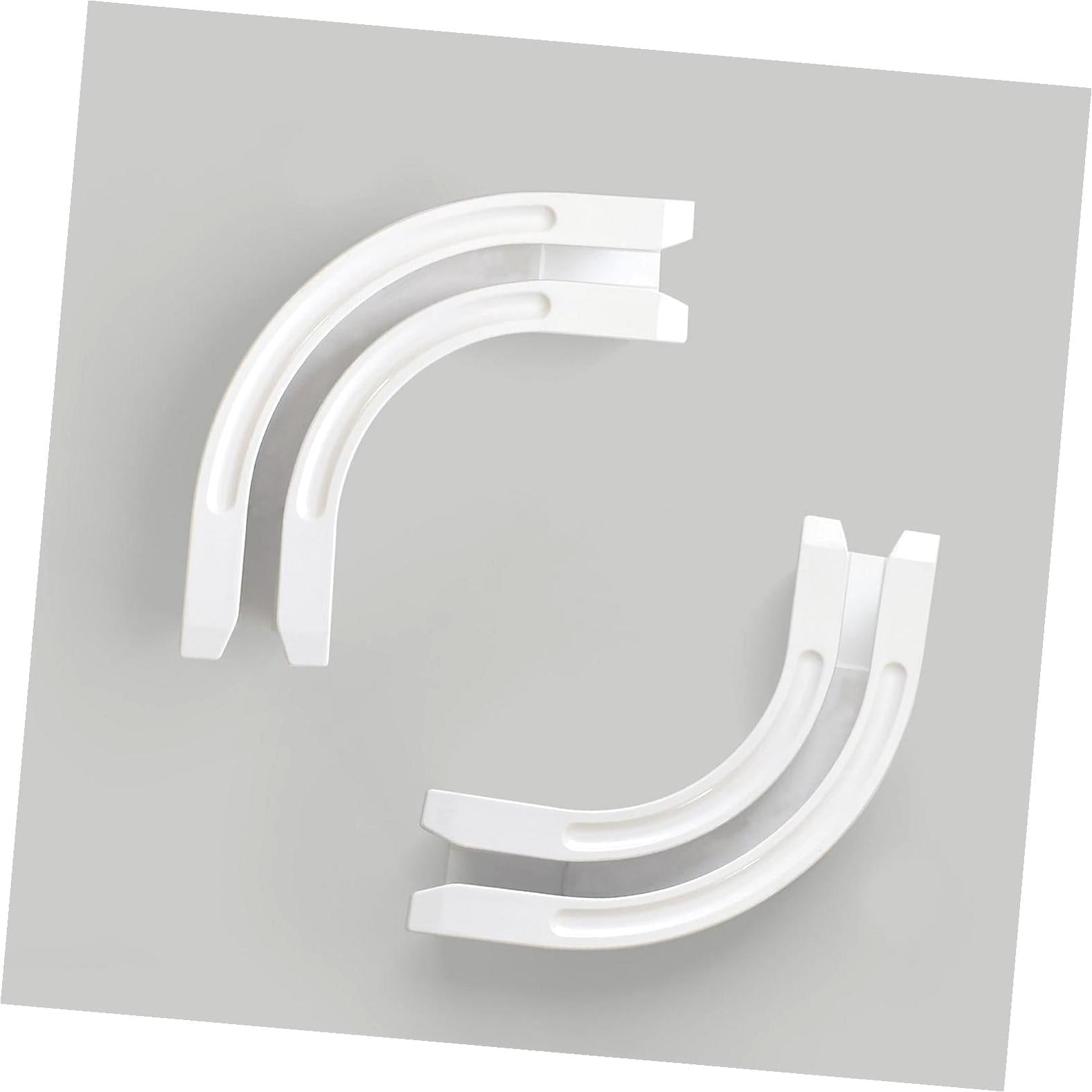 hgudesign 90° Curved Connectors for Ceiling Curtain / Wall-Mounted Room ...