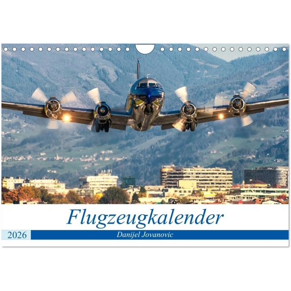 hgudesign Aircraft calendar, US-Version (Wall Calendar 2026 DIN ...
