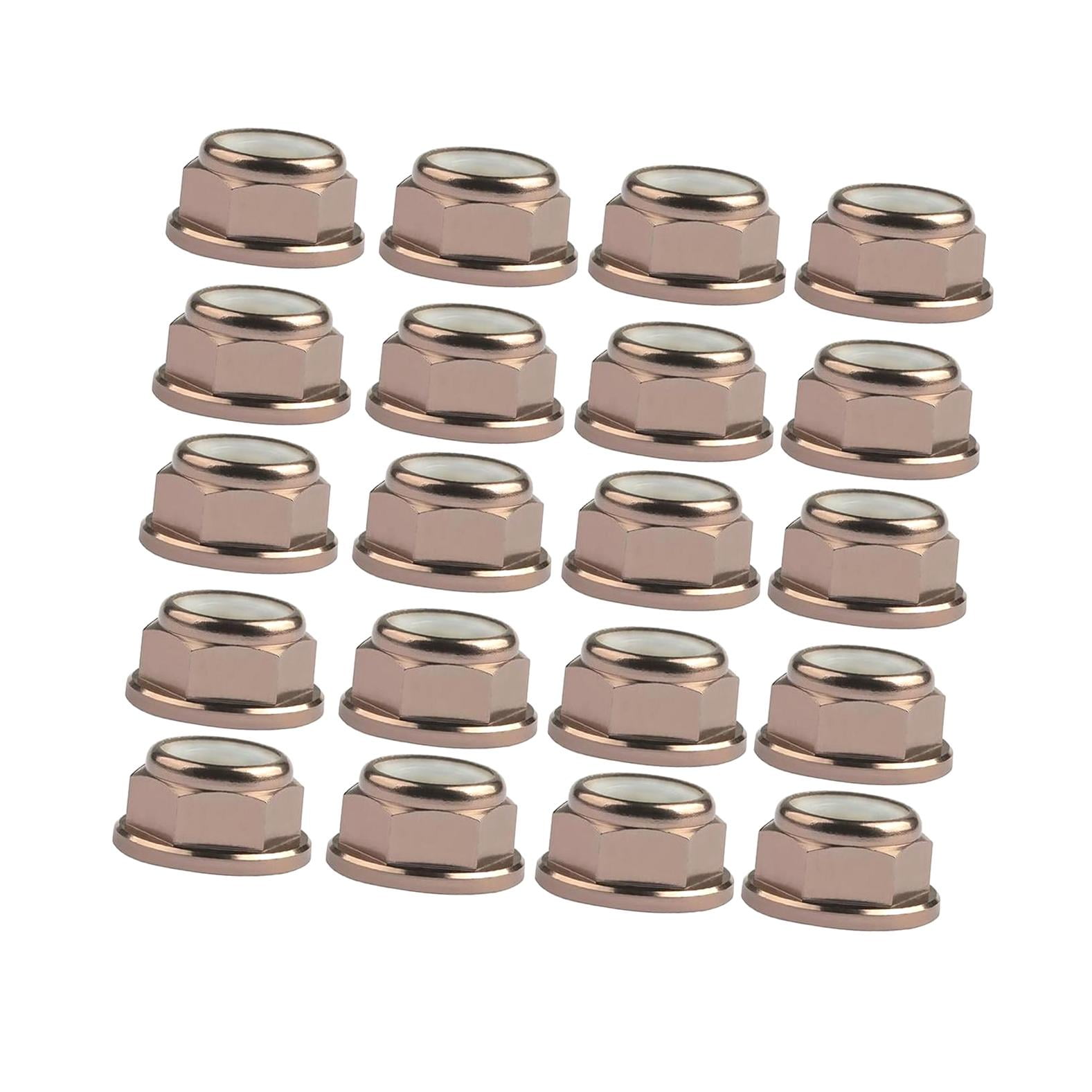 hgudesign Aluminum M2 M2.5 M3 M4 M5 M6 M8 M10 Flanged Hex Nylon Lock ...