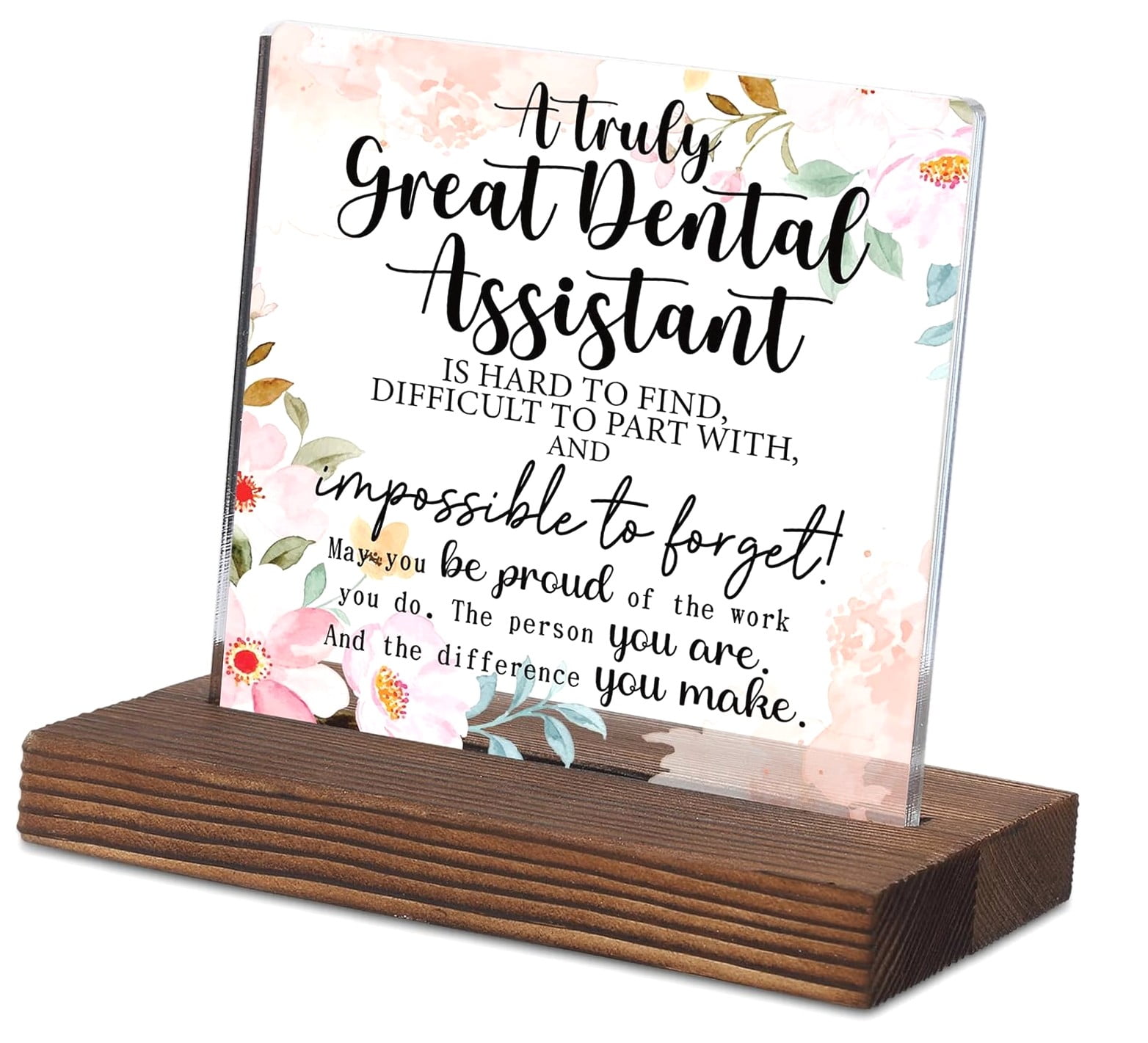 hgudesign Assistant Appreciation ' Truly Great Assistant' Acrylic Desk ...