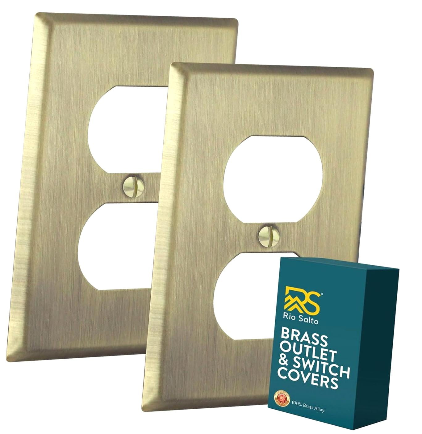 hgudesign BRASS Rocker Decora Decorator Metal Outlet Cover STANDARD ...